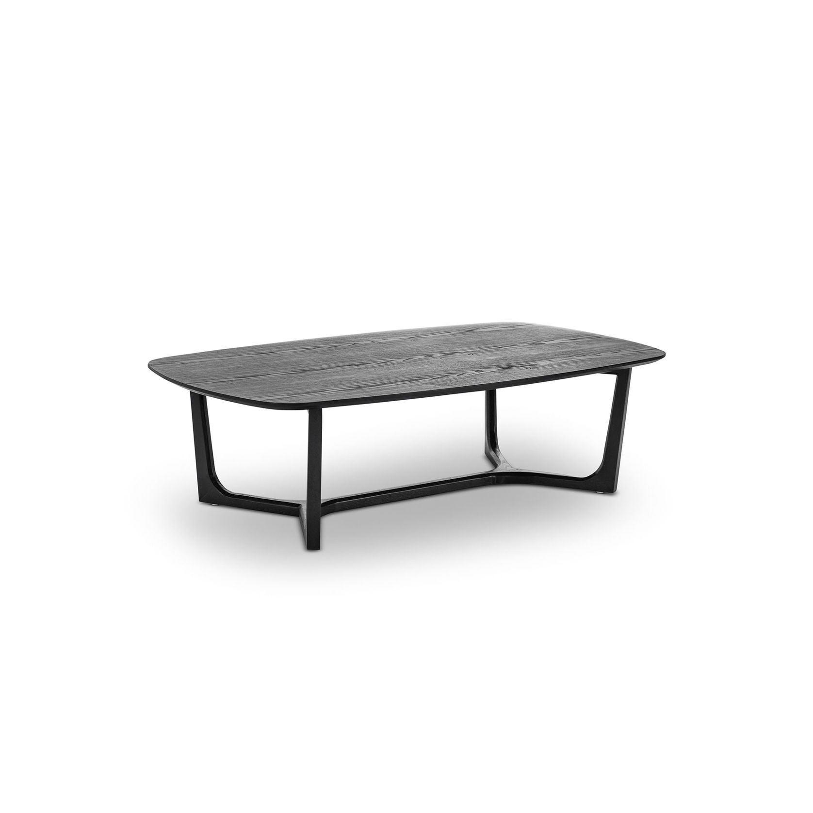 Span Ashwood Oval Coffee Table | Black | ArchiPro AU