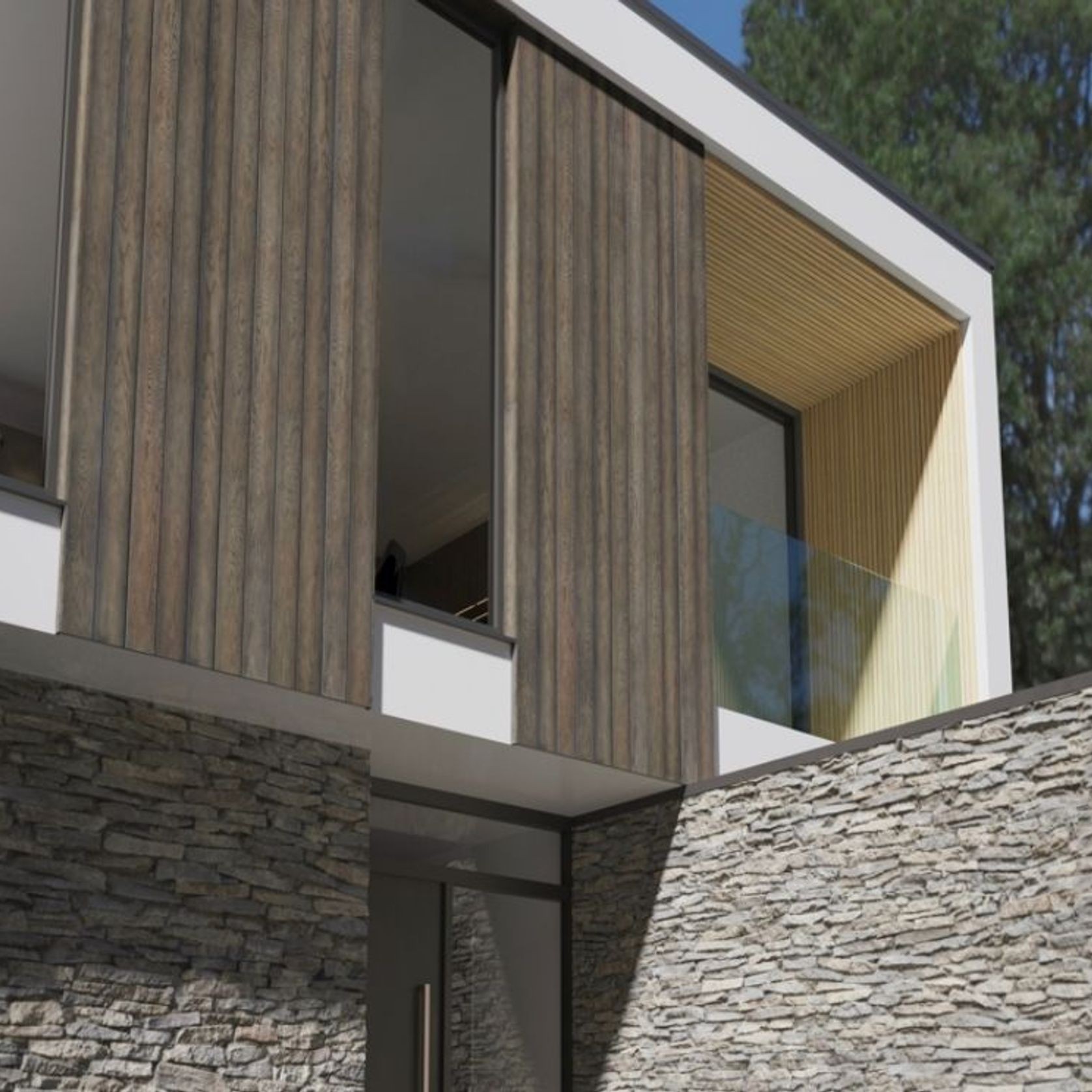 Millboard Envello Shadow Line Cladding | Antique Oak | ArchiPro AU