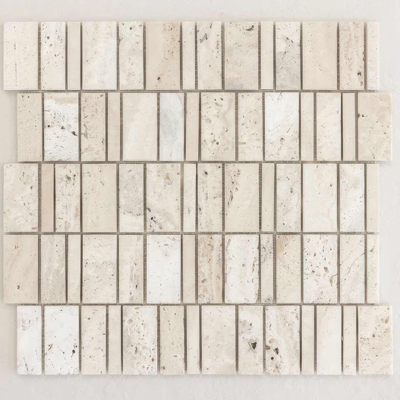 Superwhite - Travertine Aztec Mosaic | ArchiPro AU