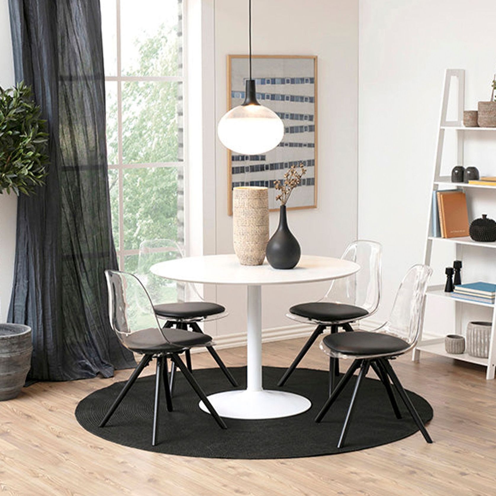 TITAN Round Dining Table 110cm - White | ArchiPro AU