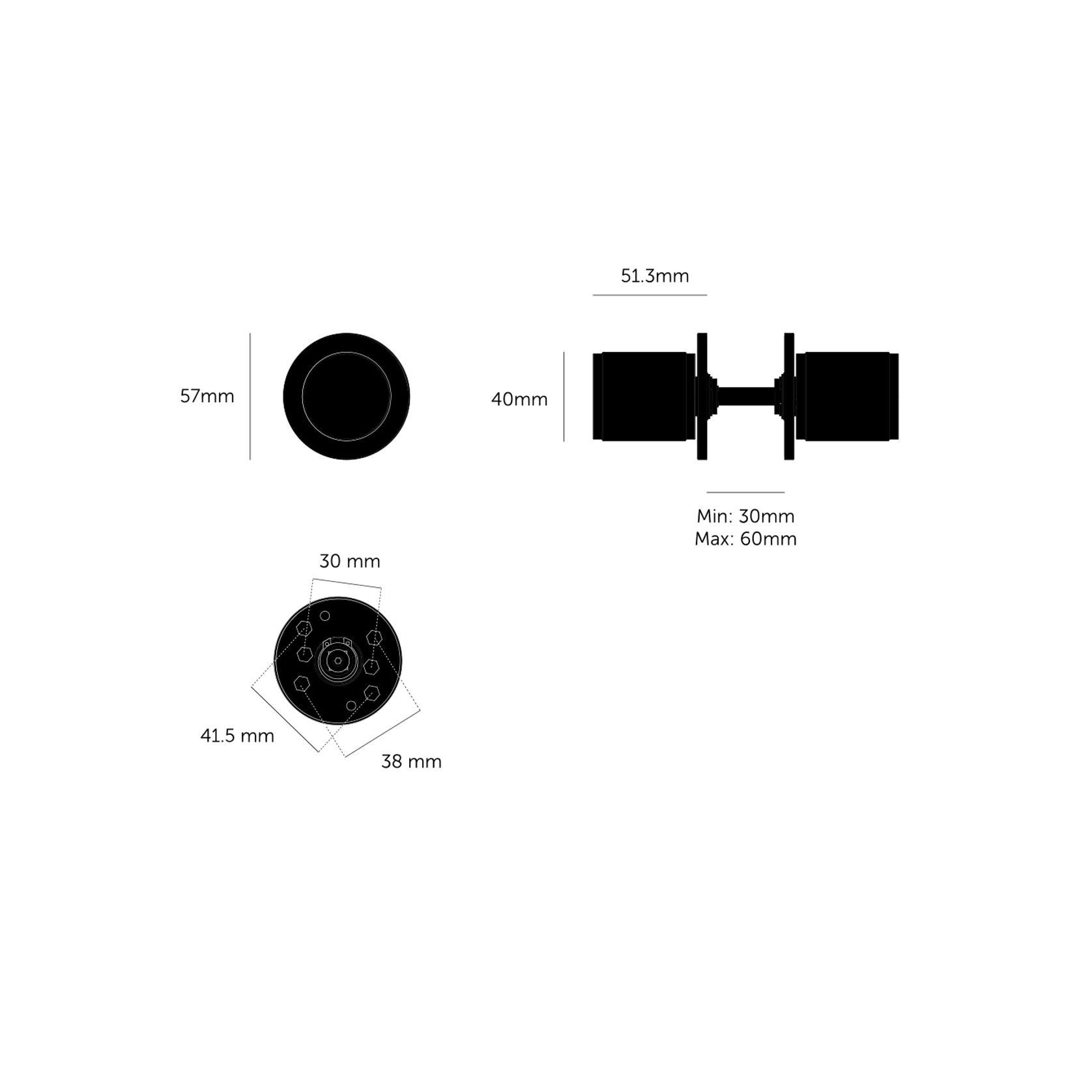 Buster and Punch Door Knob set Linear | ArchiPro AU