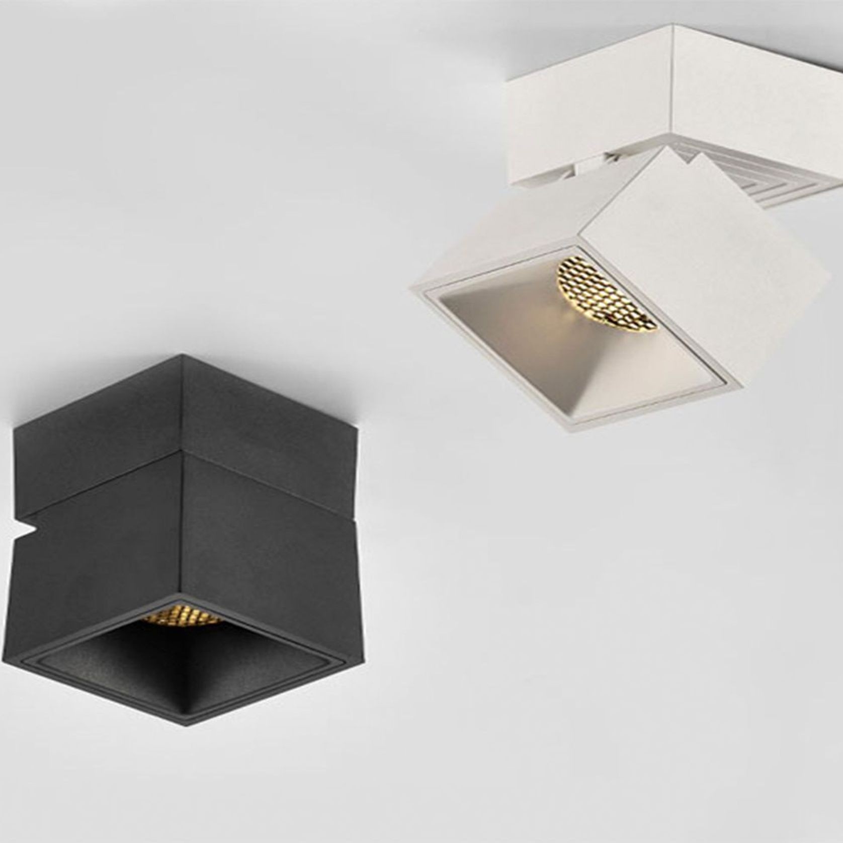 Square Adjustable Surface Downlight | ArchiPro AU