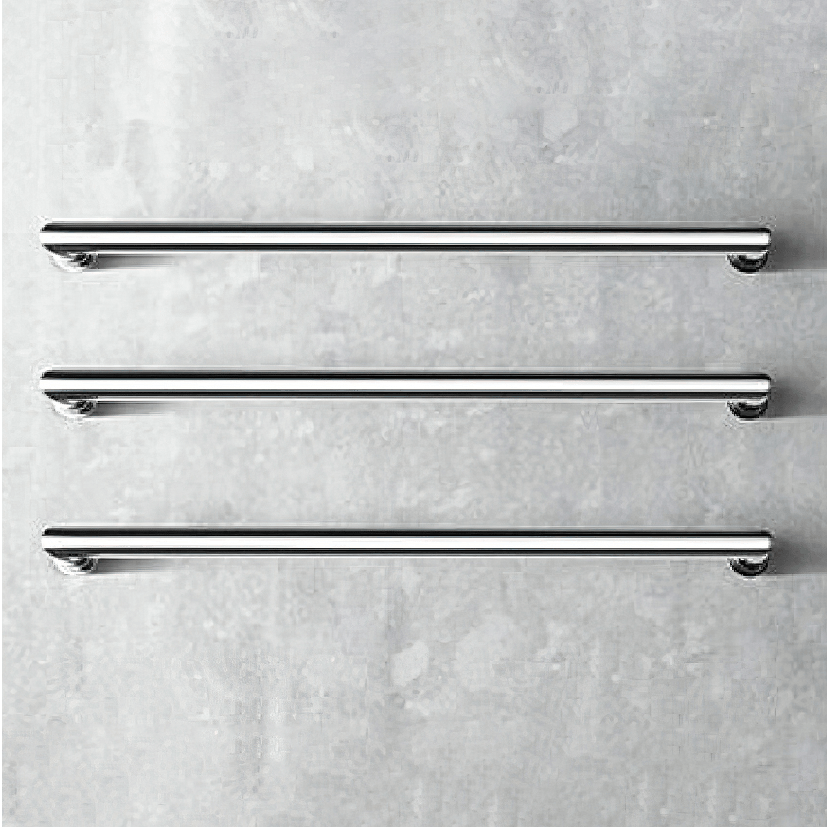 Horizontal Round Heated Towel Rail | ArchiPro AU