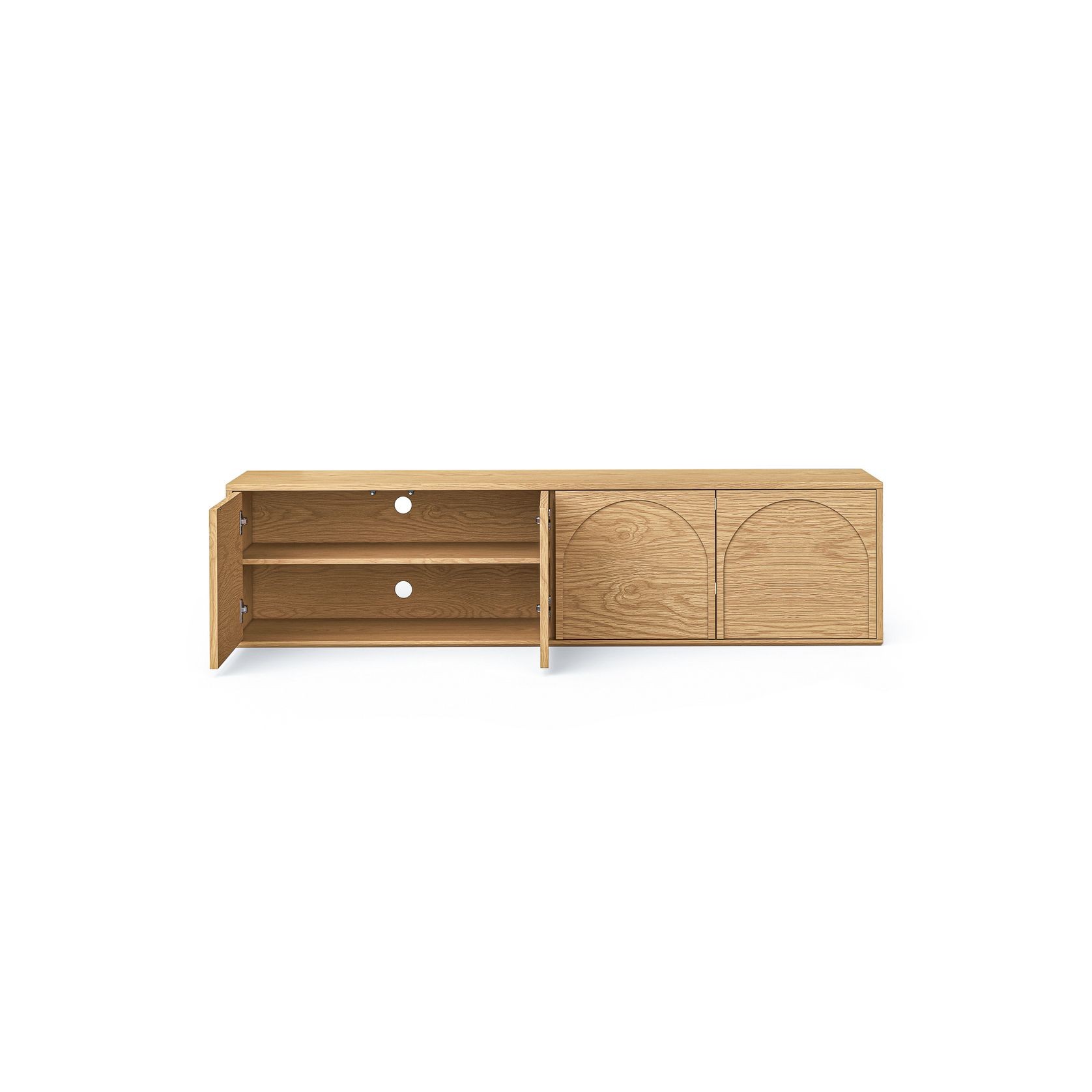 Aurora 4 Door Arch TV Entertainment Unit | Natural Oak | ArchiPro AU