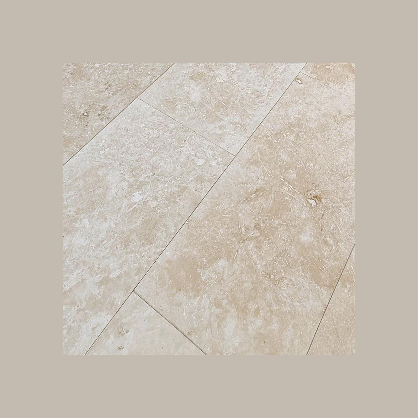 12mm Classic Linen Travertine Tiles - Honed & Filled | ArchiPro AU