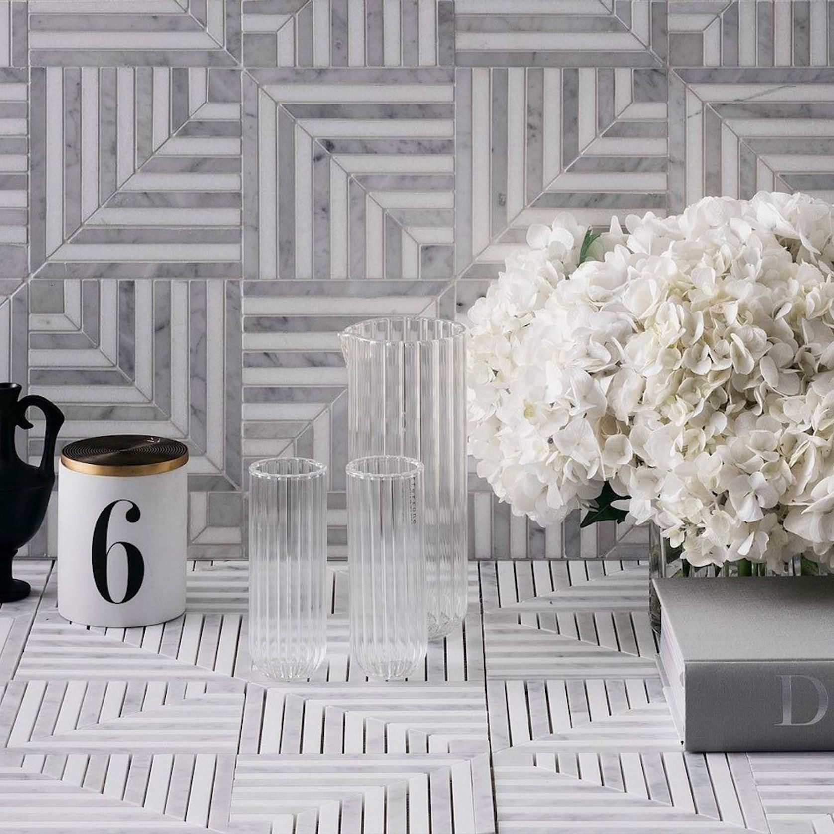 Labyrinth Gravity Carrara & Thassos Marble By Steve Cordony | ArchiPro AU