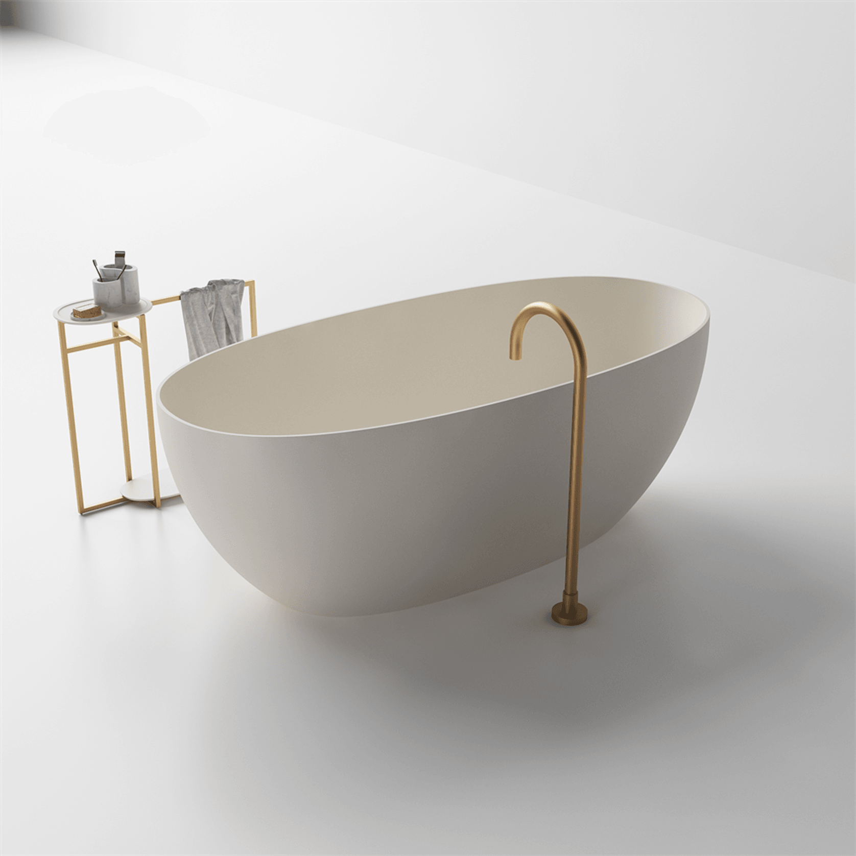 Slimline Grace Lightweight Stone Bath Various Sizes | ArchiPro AU