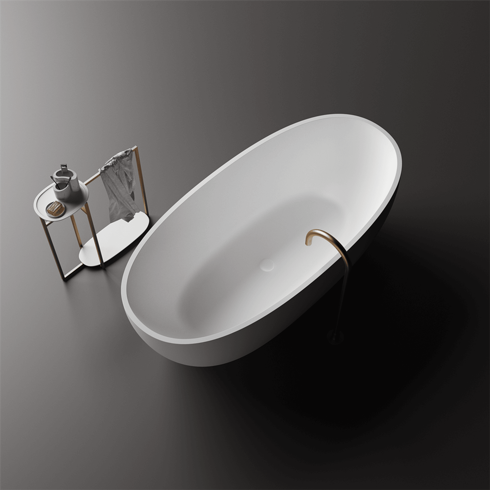 Slimline Grace Lightweight Stone Bath Various Sizes | ArchiPro AU