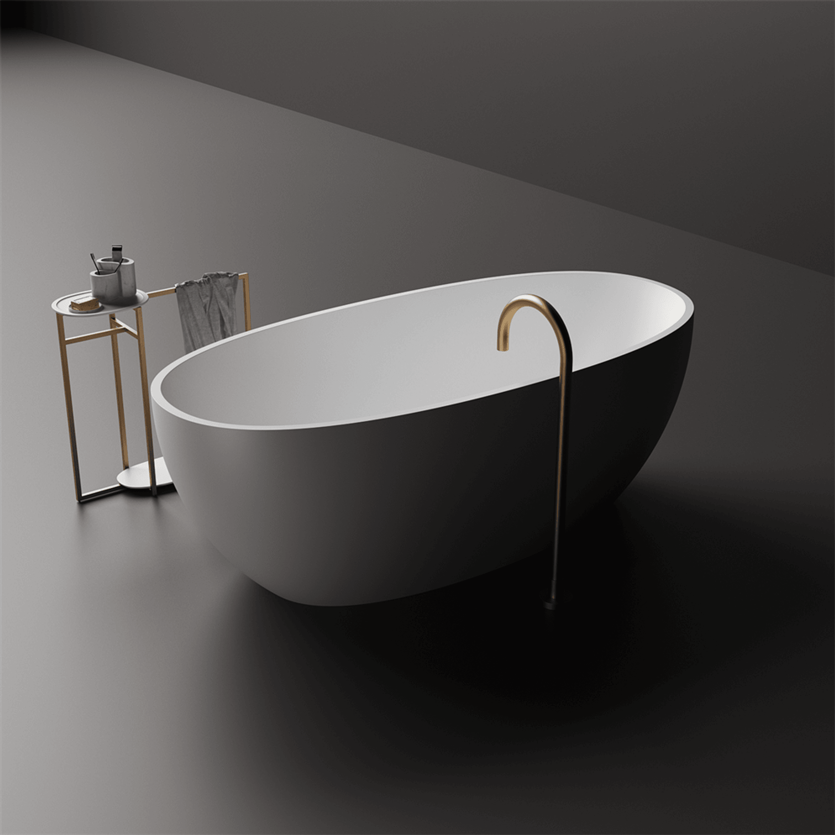 Slimline Grace Lightweight Stone Bath Various Sizes | ArchiPro AU