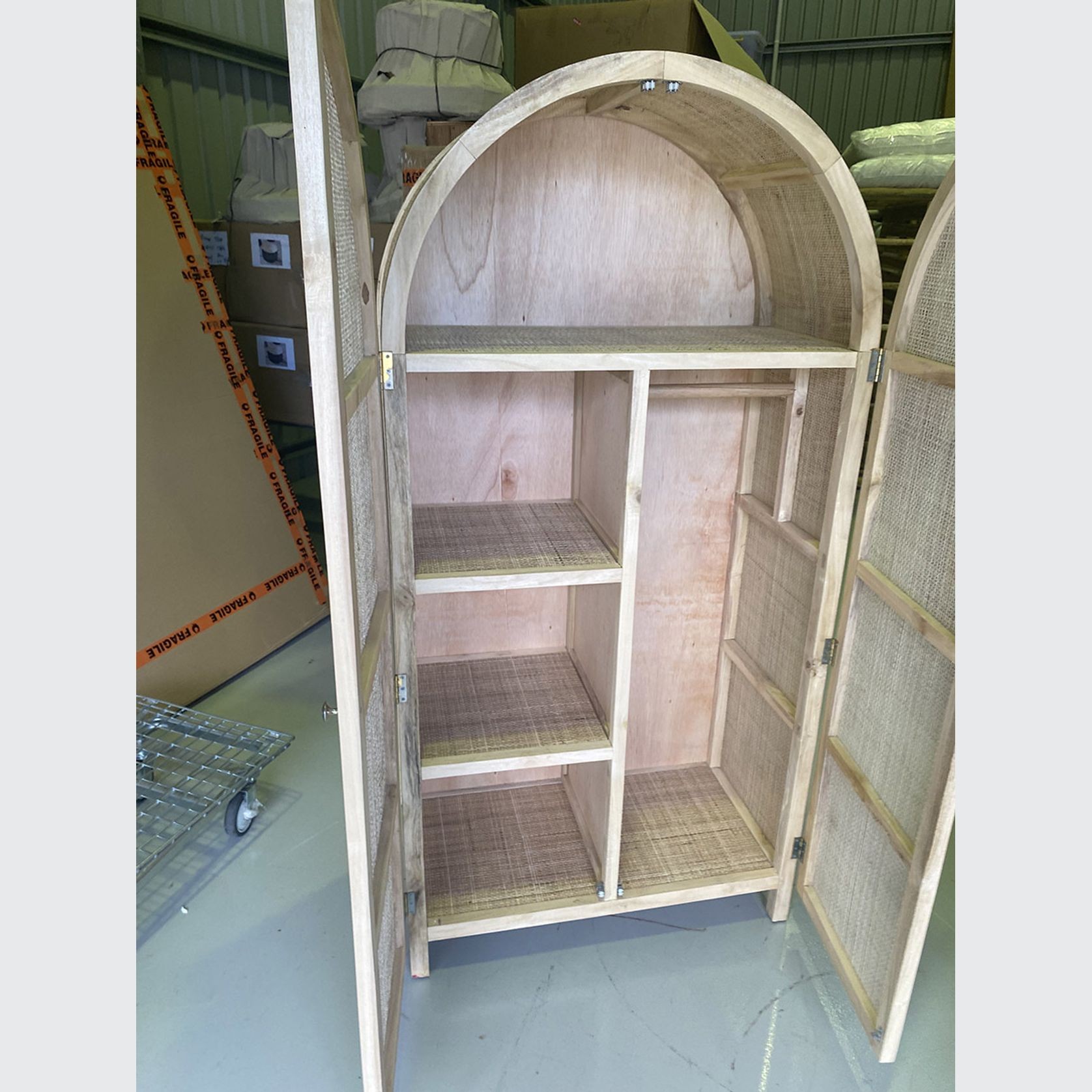 Parma Arched 2 Door Wardrobe – Natural | ArchiPro AU