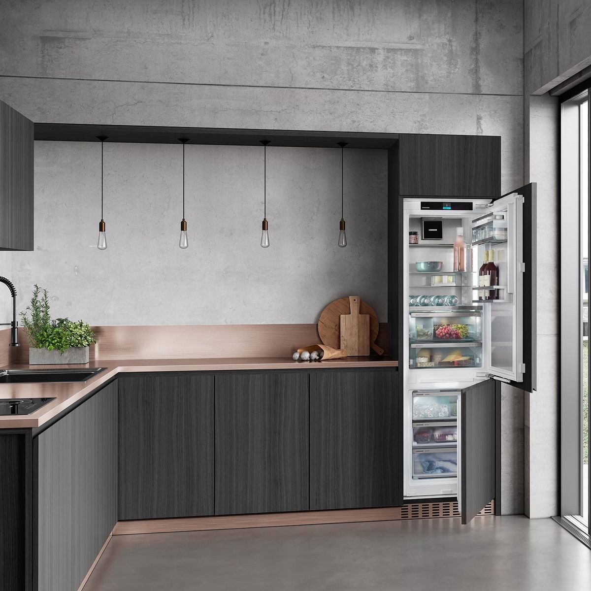 integrated fridge design