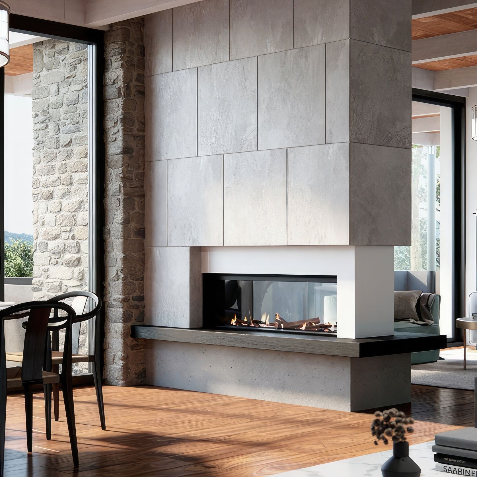 Element Double Sided | Gas Fireplace | ArchiPro AU