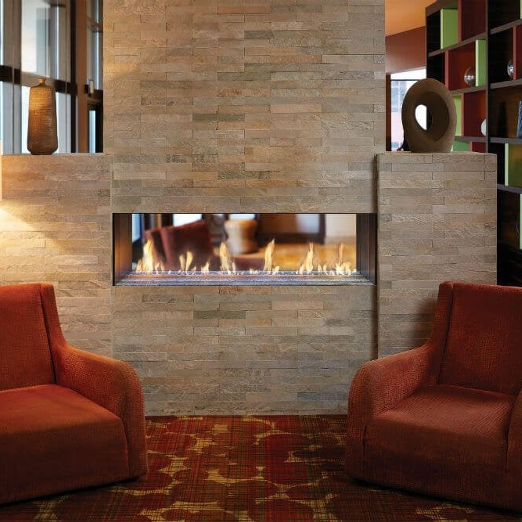 Davinci See Thru Gas Fireplace | ArchiPro AU
