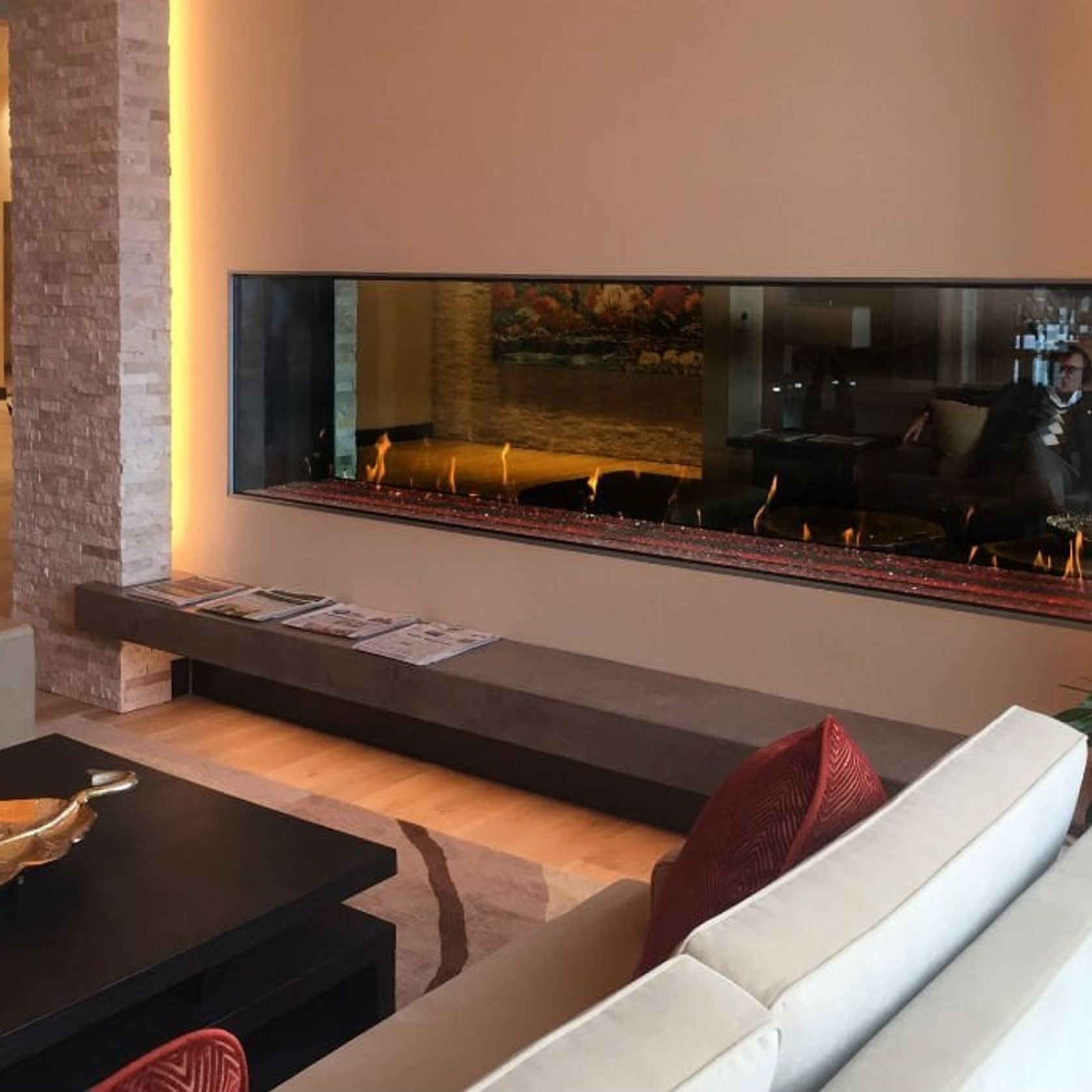 Davinci See Thru Gas Fireplace | ArchiPro AU