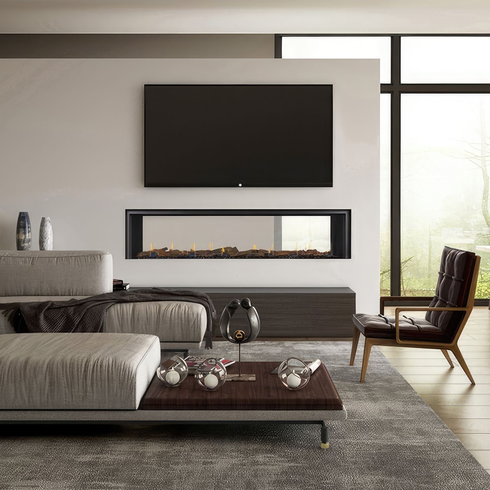 Element Double Sided | Gas Fireplace | ArchiPro AU