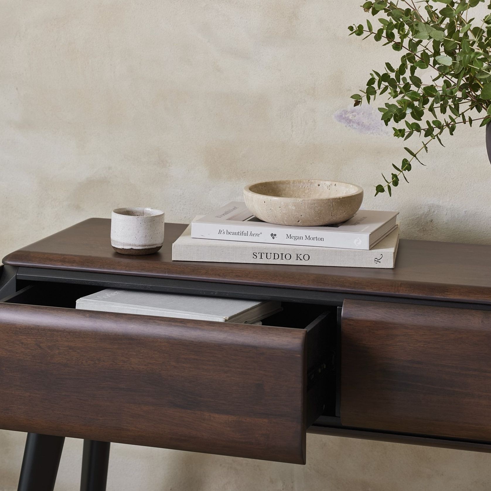 Casa Hardwood Desk/Console Table | Arabica Walnut | ArchiPro AU