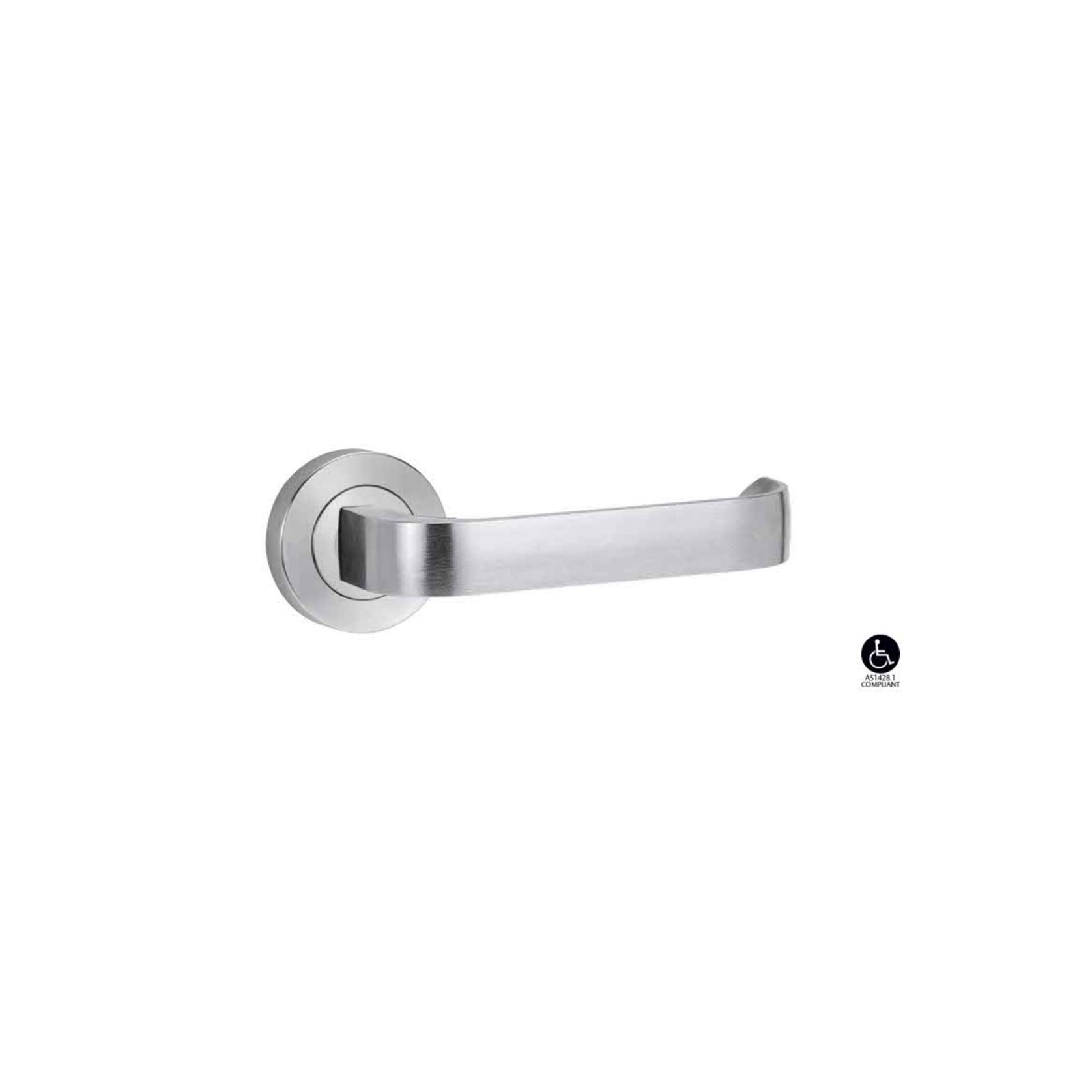 Lockwood 1220 Series Brass Round Rose Door Handles | ArchiPro AU