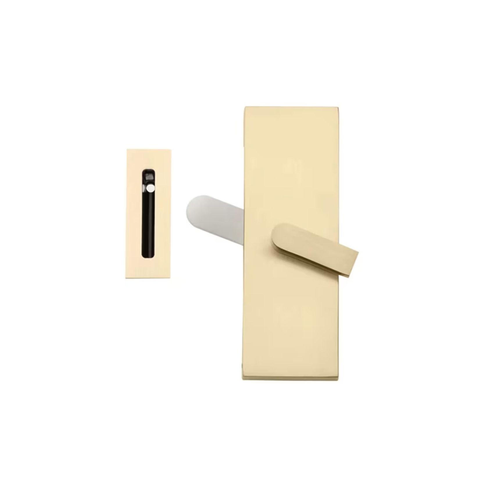 Emtek Rectangular Barn Door Privacy Lock with Strike | ArchiPro AU