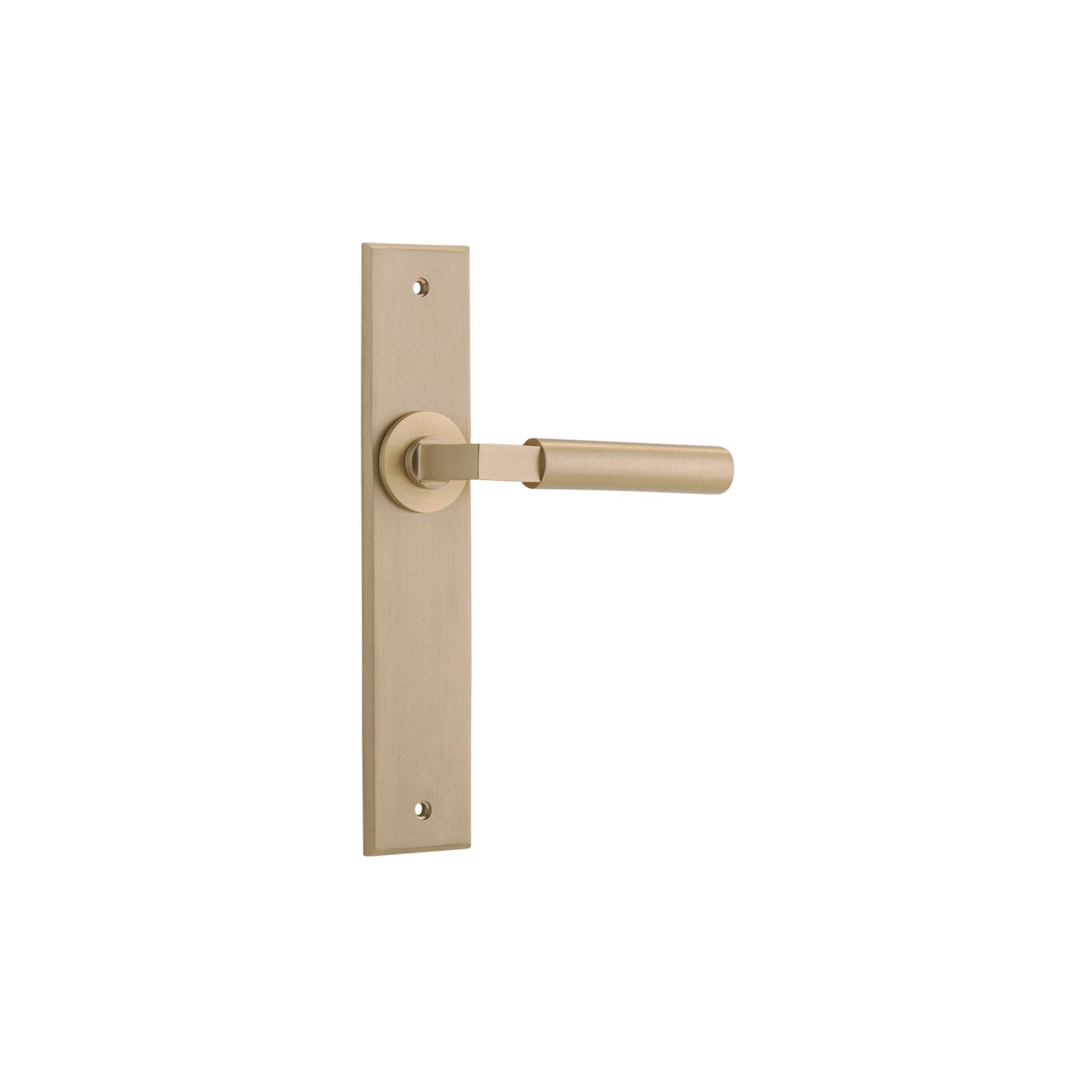 Iver Berlin Door Lever on Chamfered Backplate | ArchiPro AU