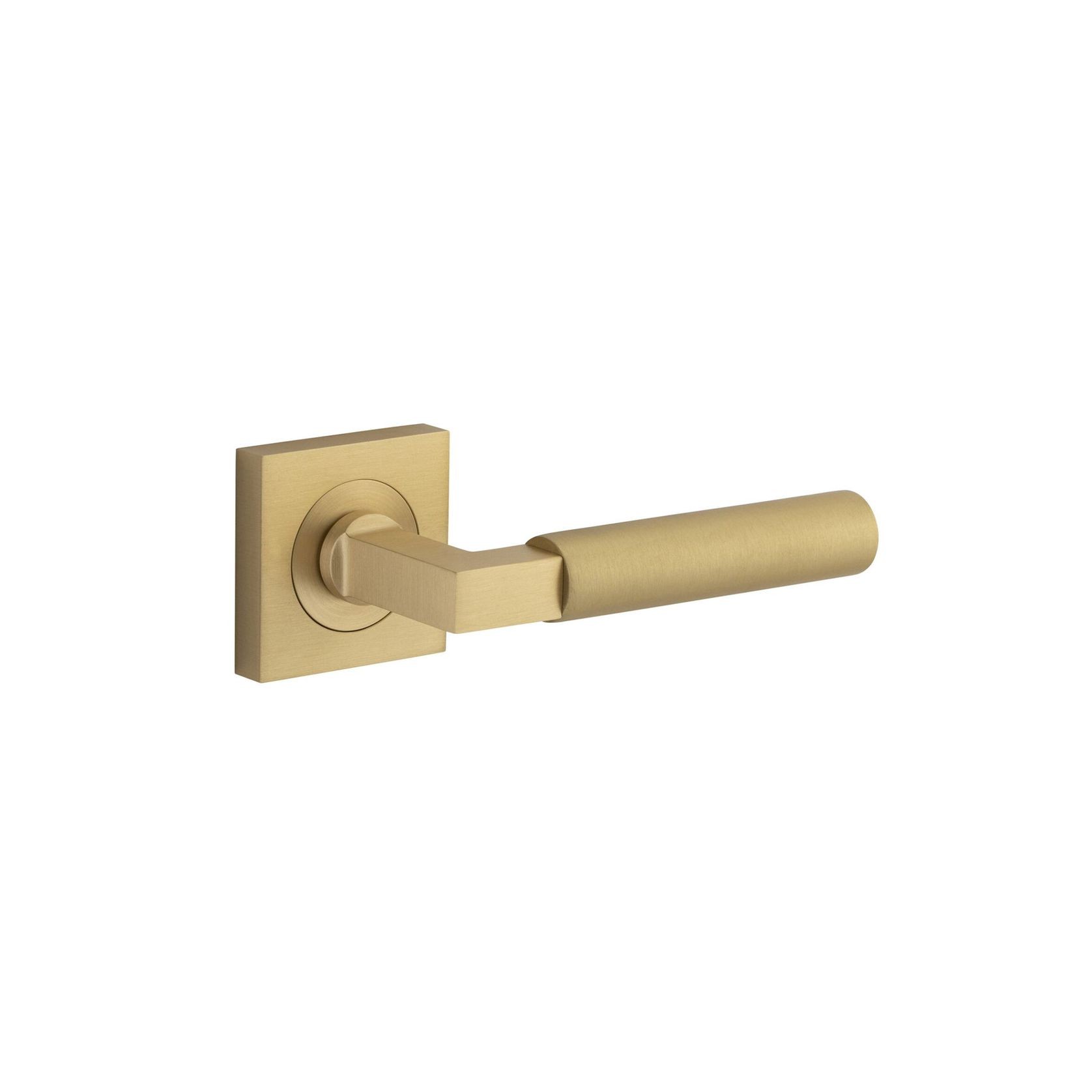Iver Berlin Door Lever Handle on Square Rose Passage | ArchiPro AU