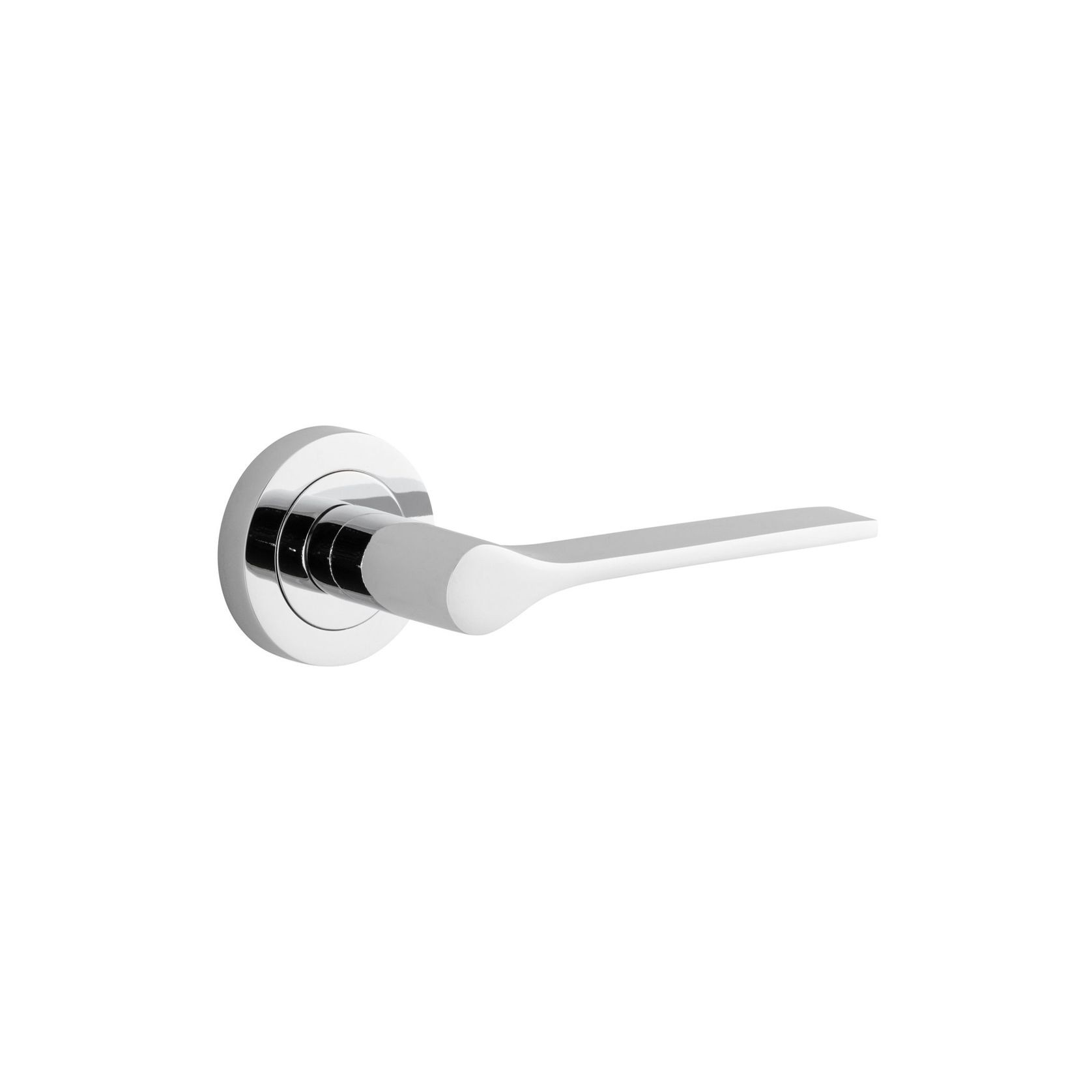 Iver Como Door Lever Handle on Round Rose Passage | ArchiPro AU