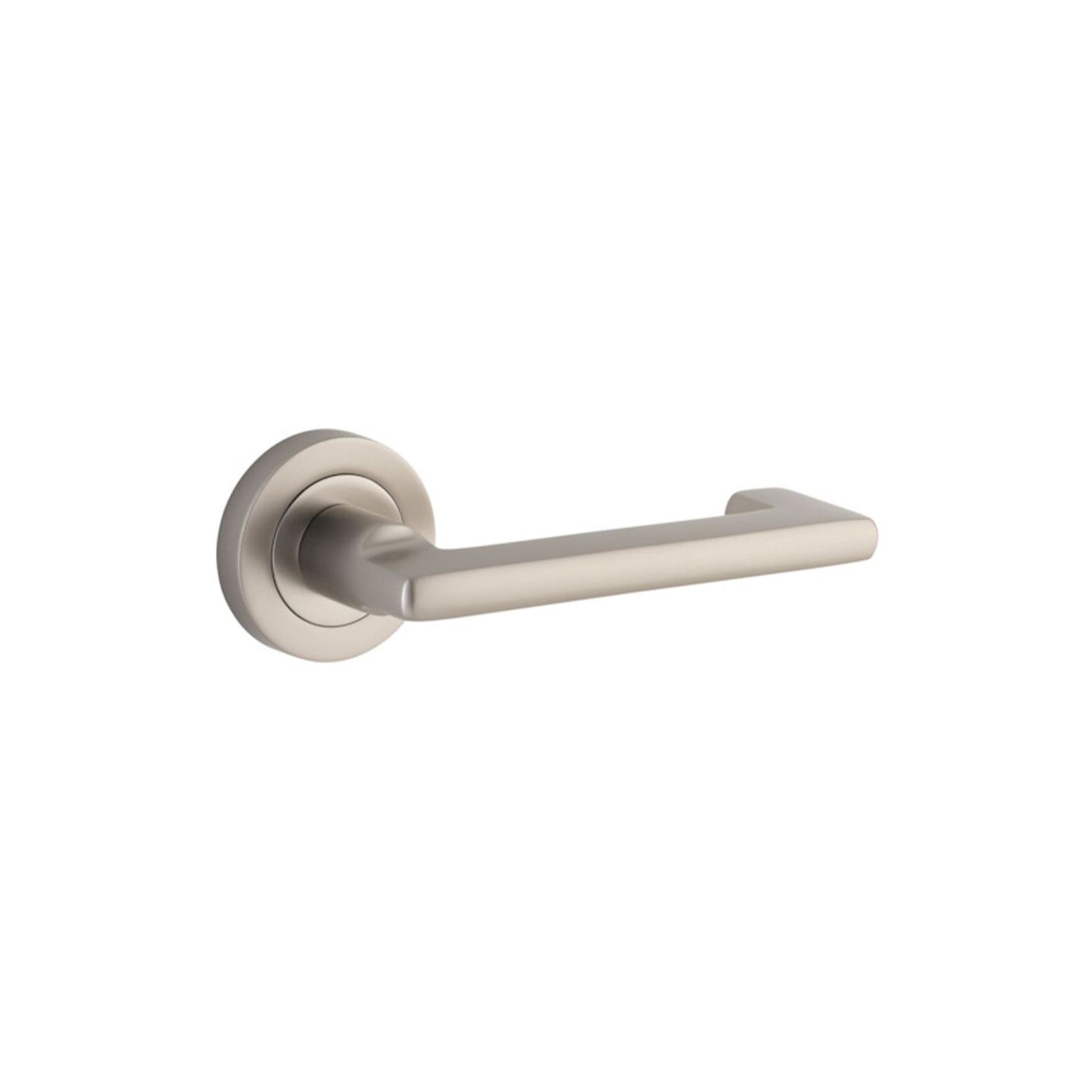 Iver Baltimore Return Door Lever Handle on Round Rose | ArchiPro AU