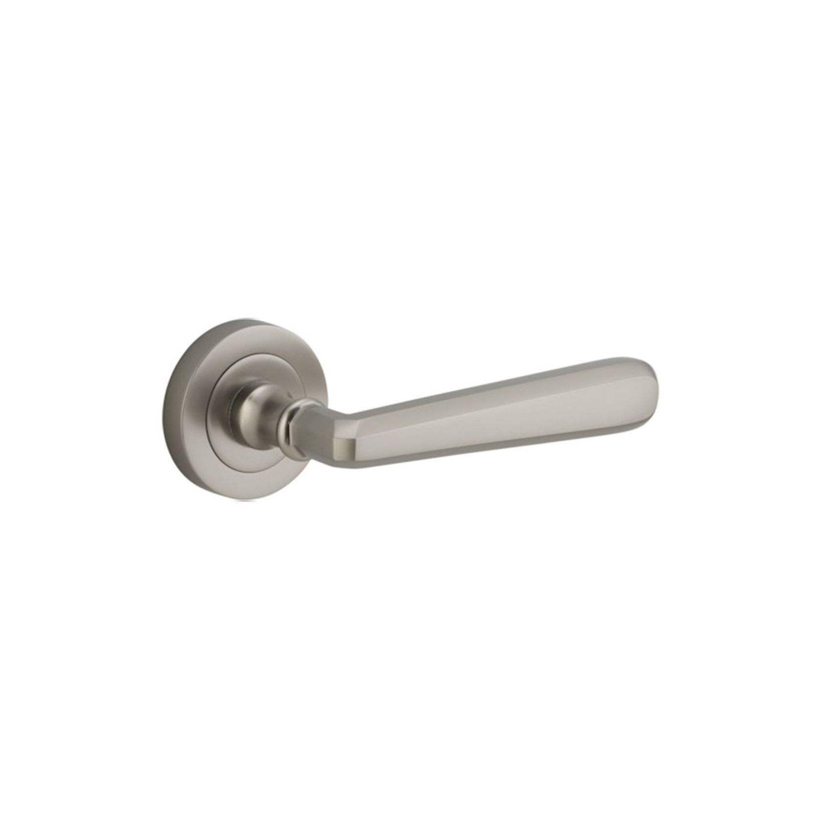 Iver Copenhagen Door Lever Handle on Round Rose | ArchiPro AU