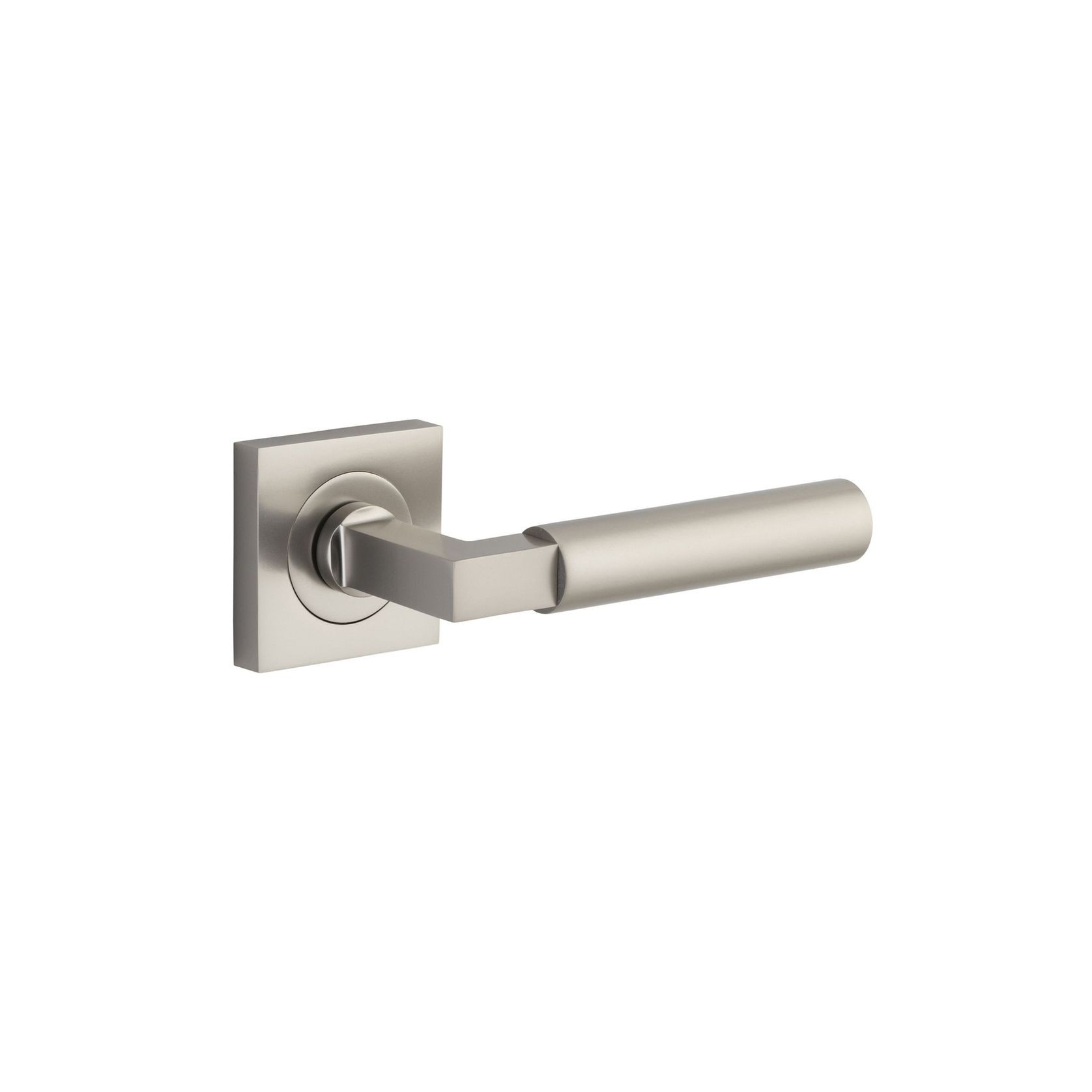 Iver Berlin Door Lever Handle on Square Rose Passage | ArchiPro AU
