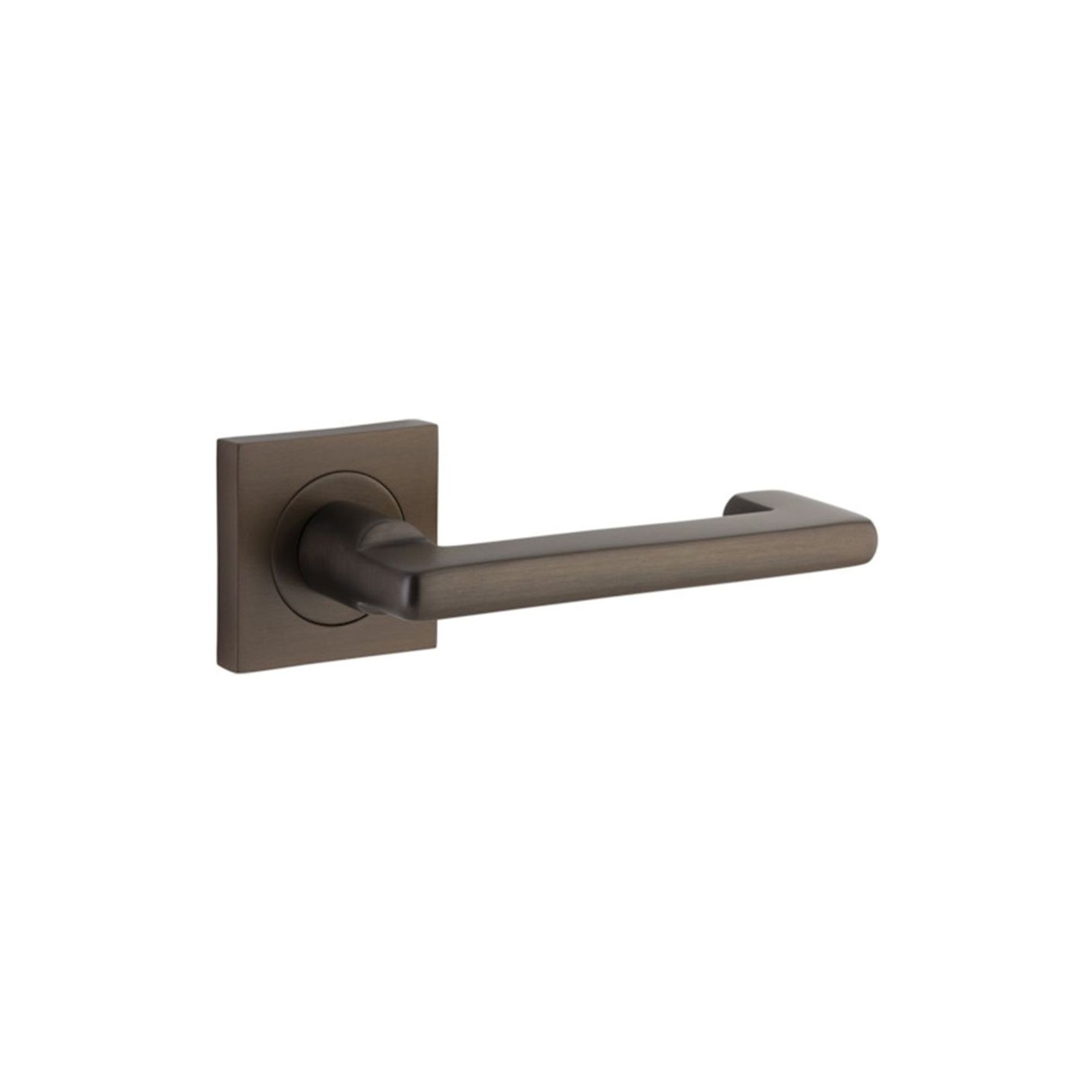 Iver Baltimore Return Door Lever Handle on Square Rose | ArchiPro AU