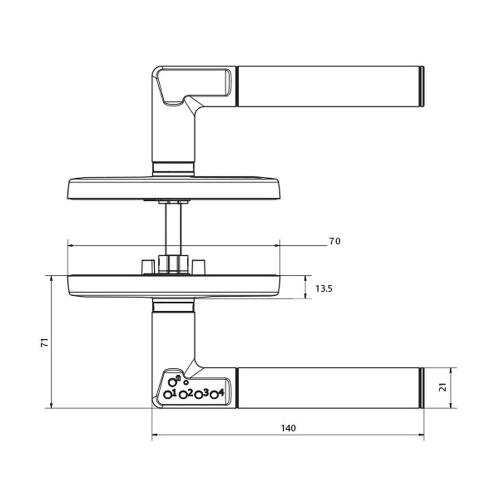 Lockwood Electronic Lock Code Door Lever Right Hand Stainless Steel ...