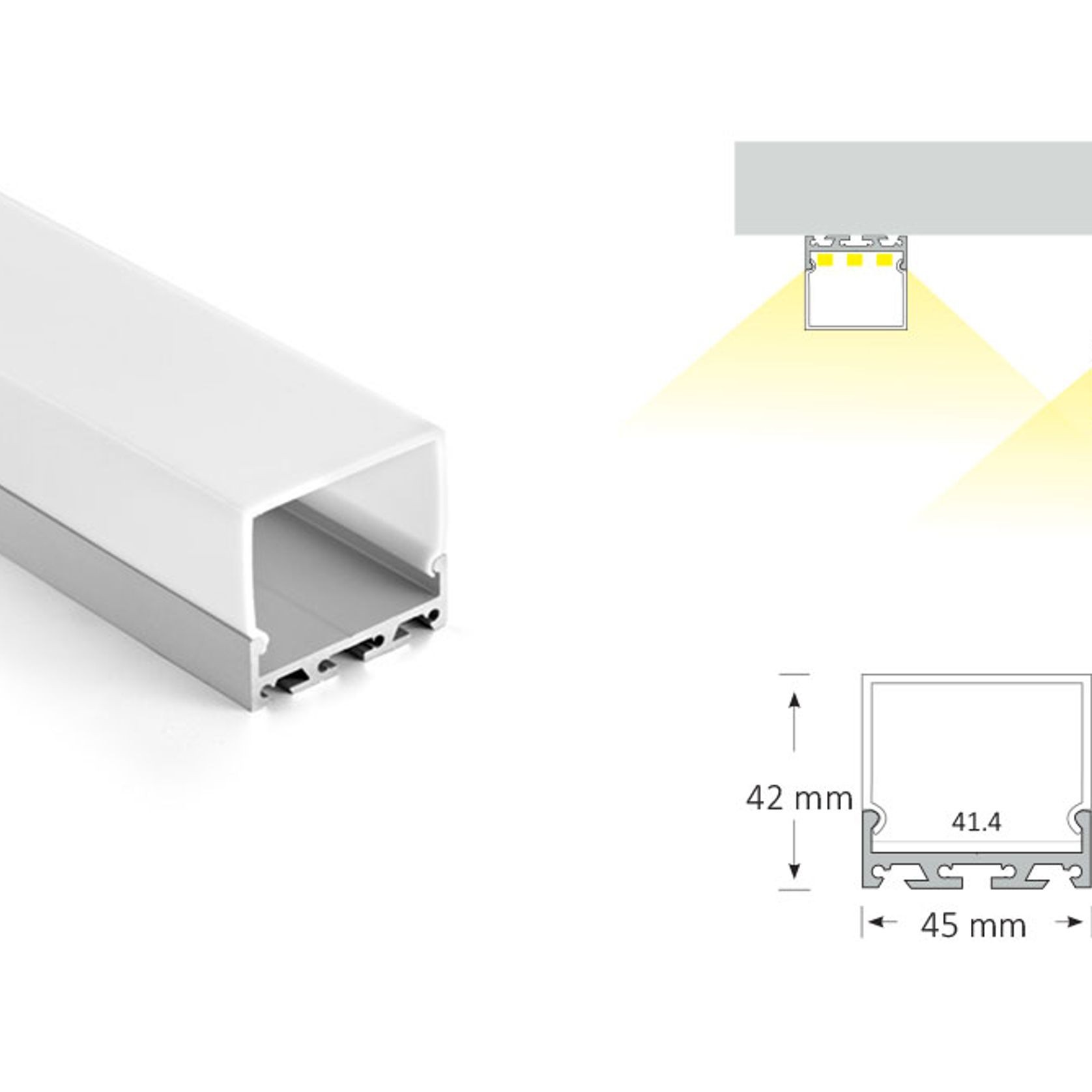 Square LED Extrusion | ArchiPro AU