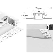Small Size Plaster-in Trimless Extrusion | ArchiPro AU