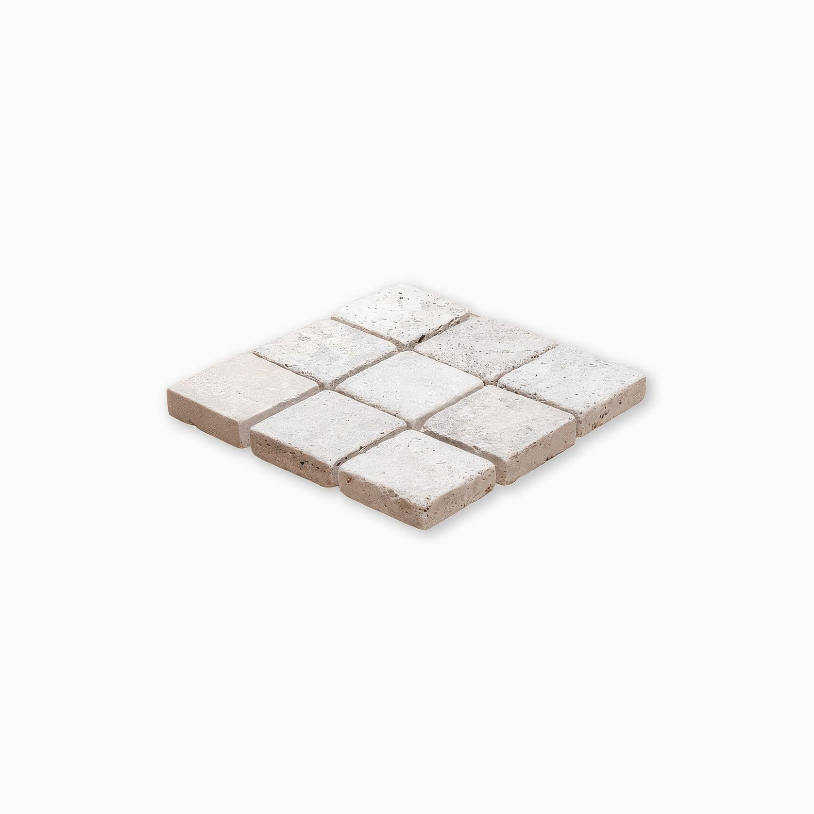Platinum Travertine Tumbled | Cobblestones | ArchiPro AU