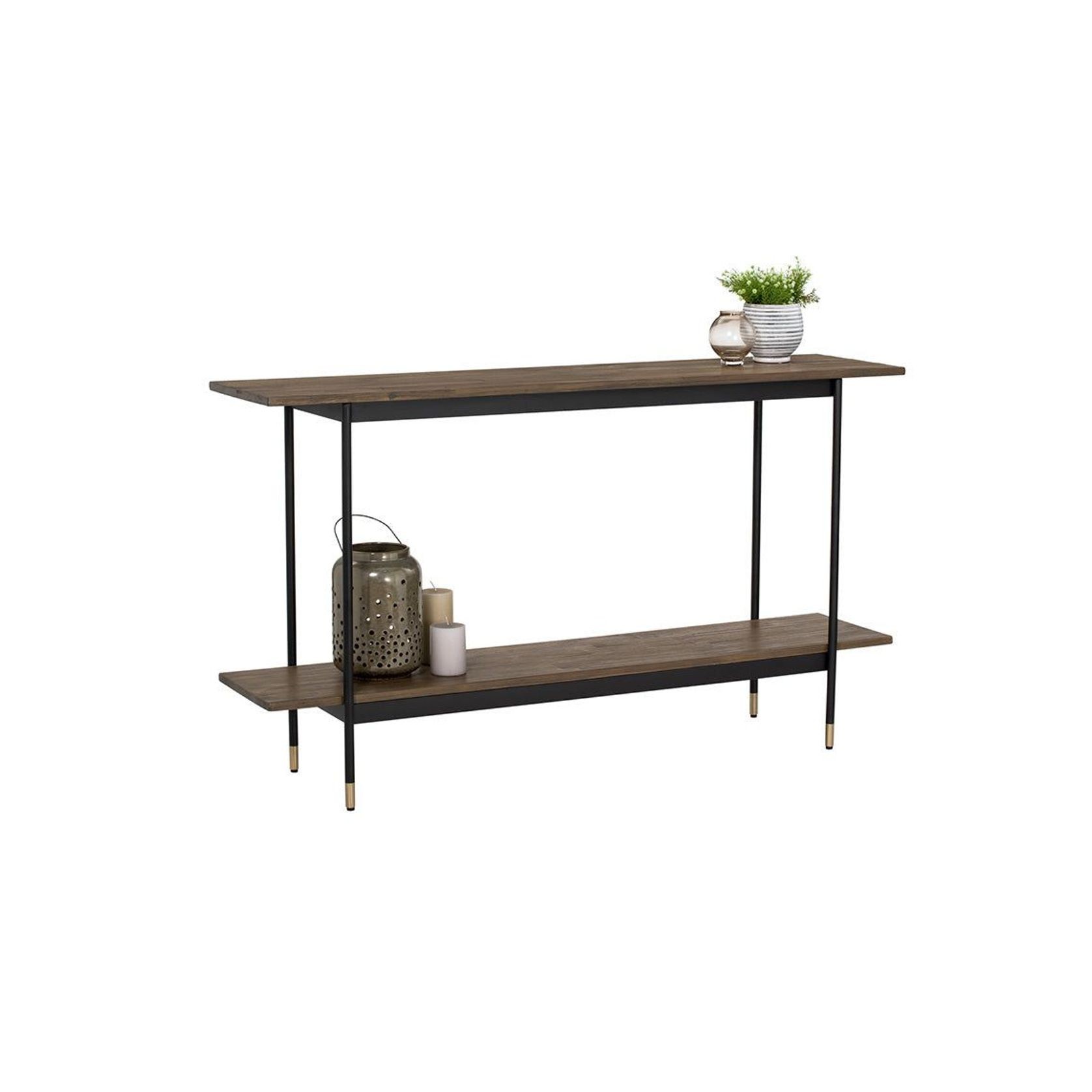 HAMILTON Console Table Solid Acacia Wood 140cm - Toffee | ArchiPro AU