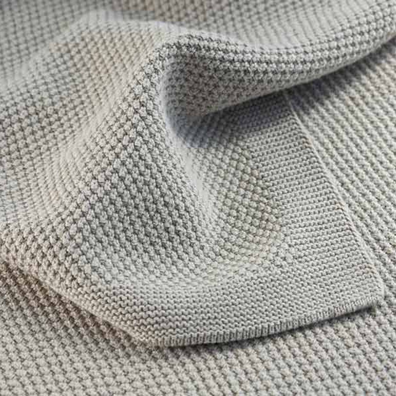 Moss Stitch Cotton Baby Cot Blankets | ArchiPro AU