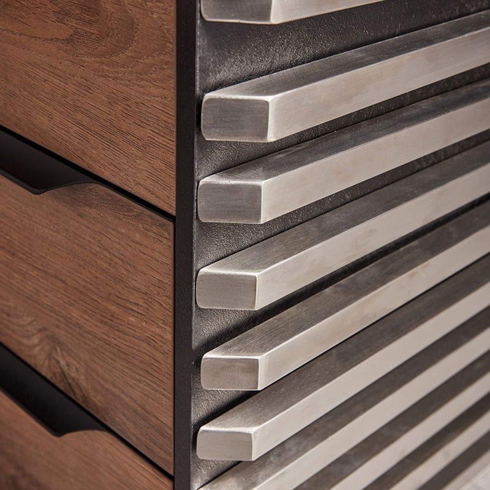 PHOENIX Executive Desk with Right Return 2.2M - Warm Oak & Black ...