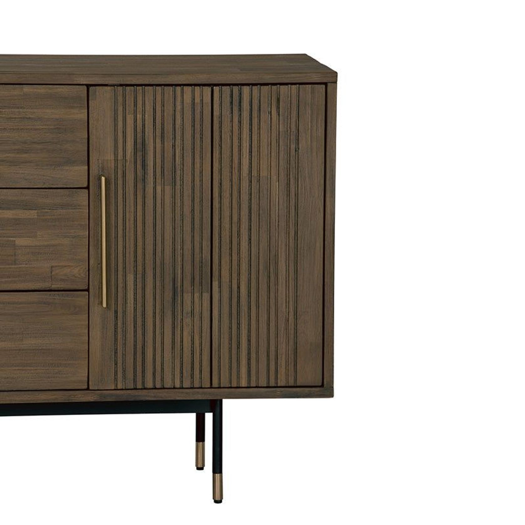 HAMILTON Sideboard Buffet Solid Acacia Wood 160cm - Toffee Colour ...