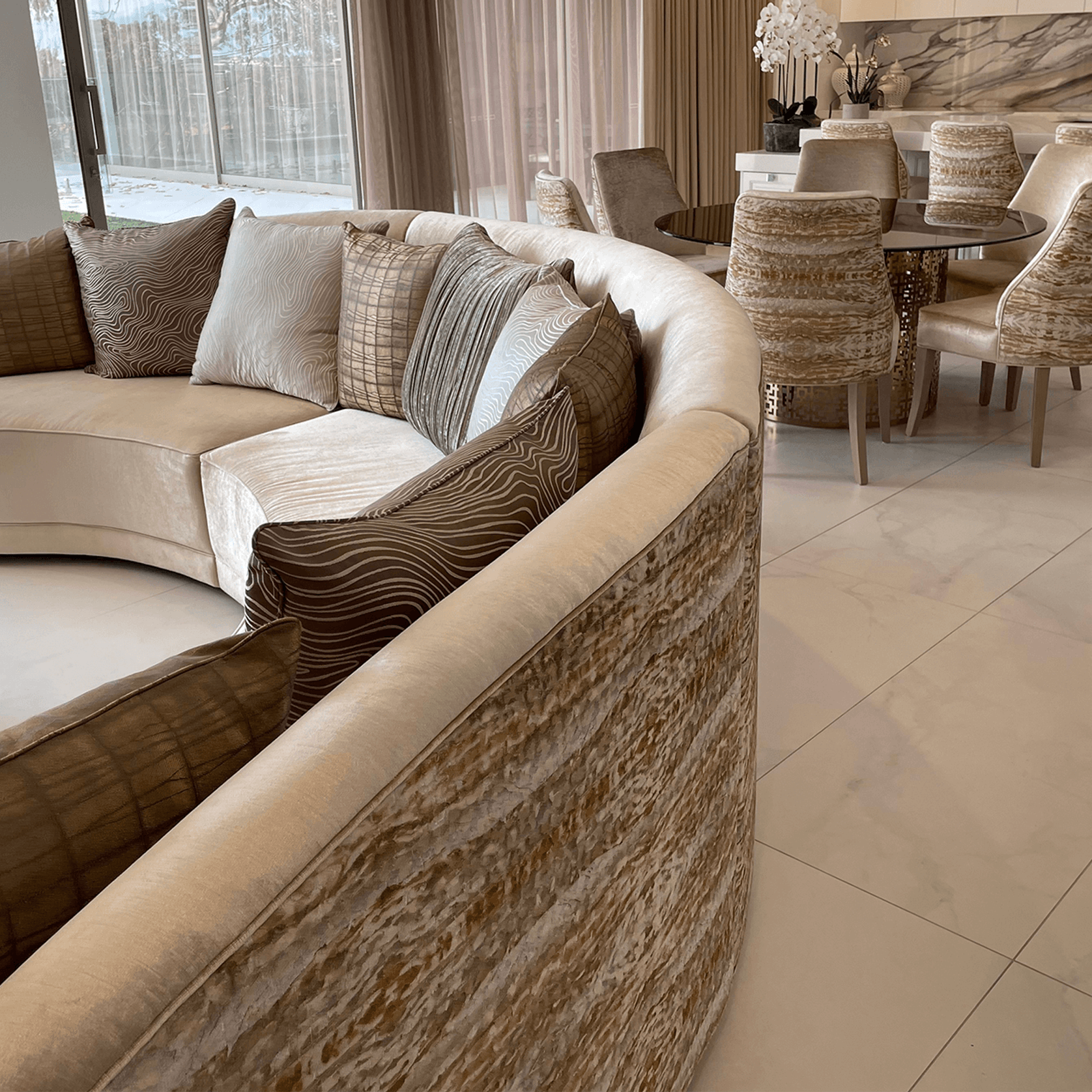 Modern Curved Modular Sofa | ArchiPro AU