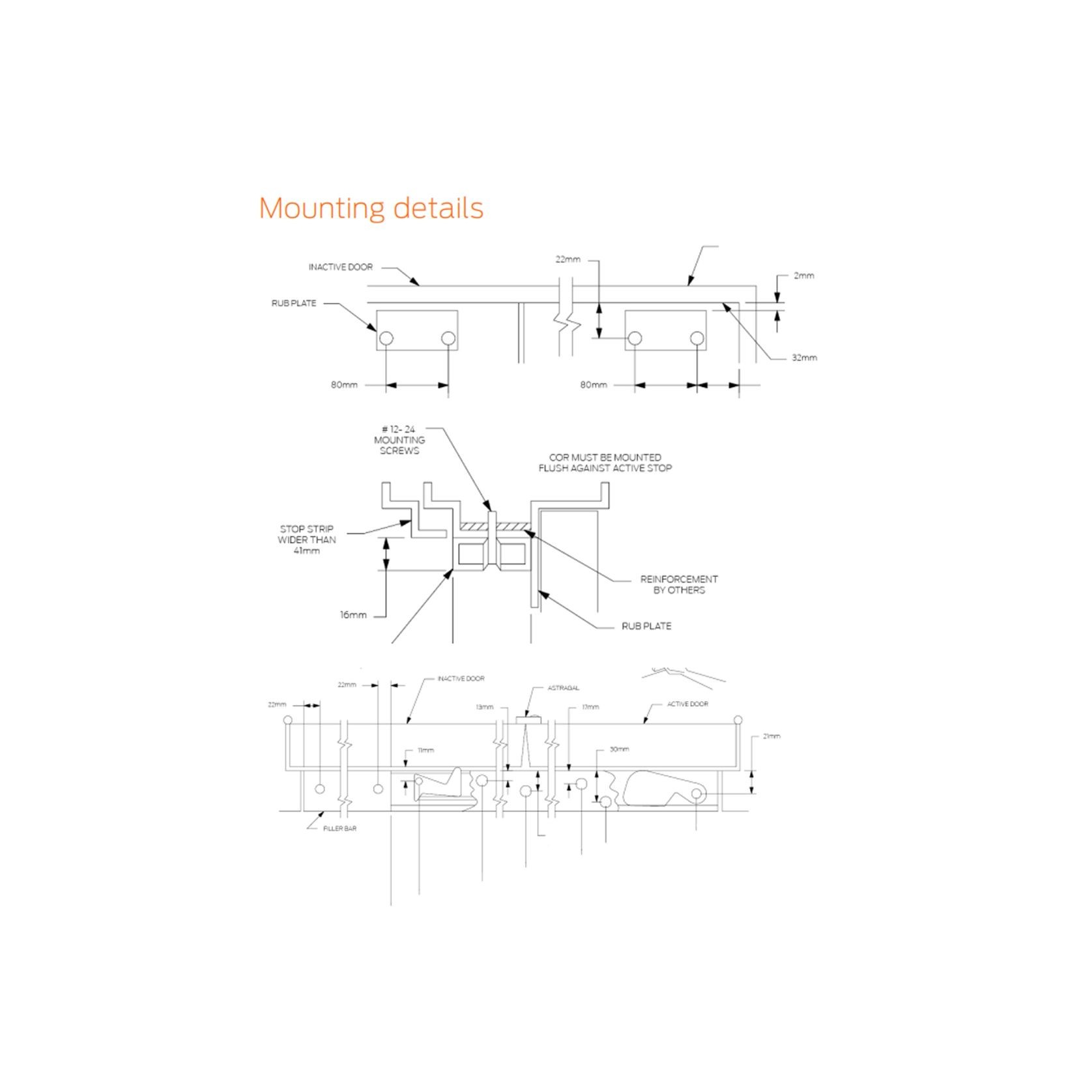 Allegion Ives Bar Door Coordinator | ArchiPro AU