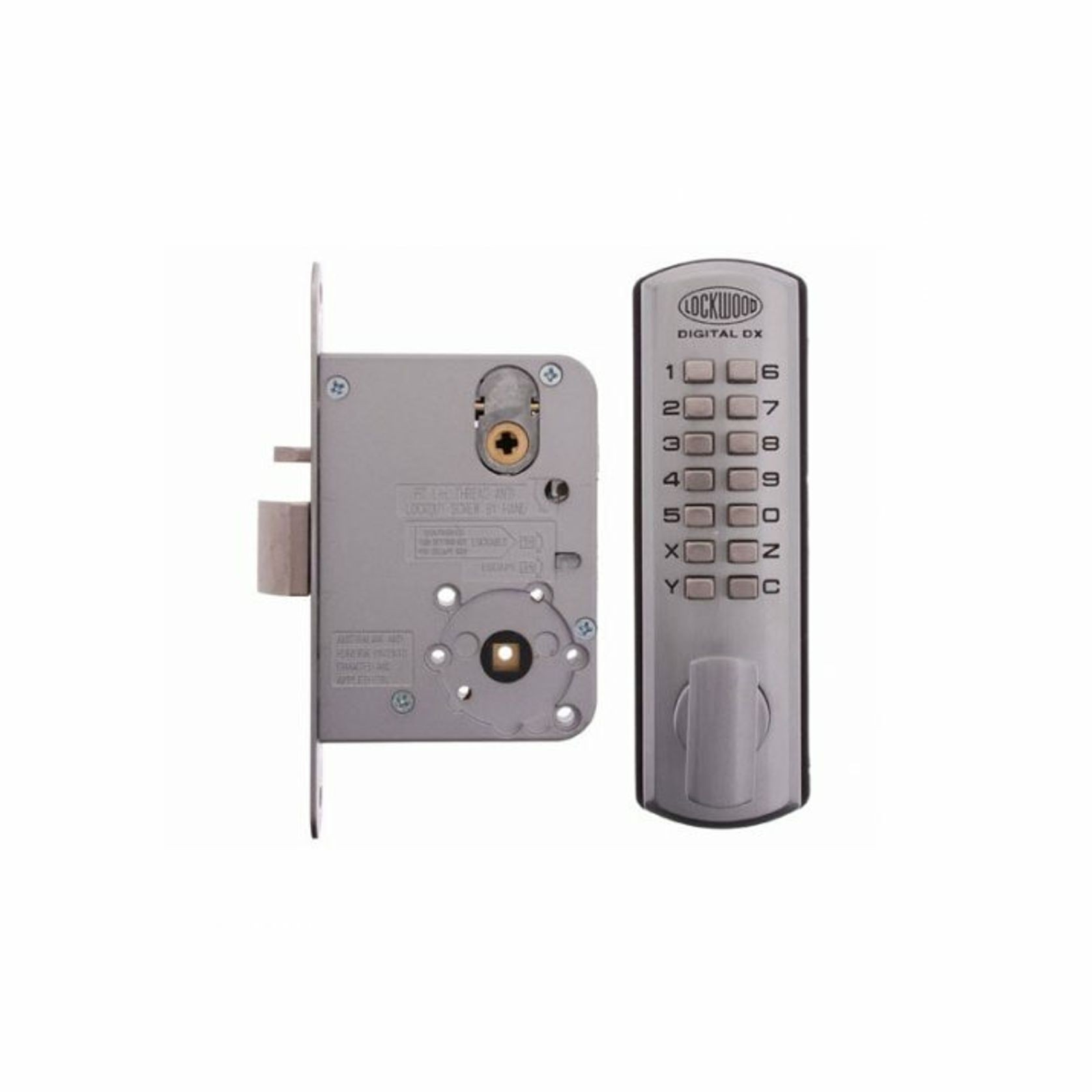 Lockwood Digital Door Lock 60mm Mortice LH 3572DXLSC | ArchiPro AU