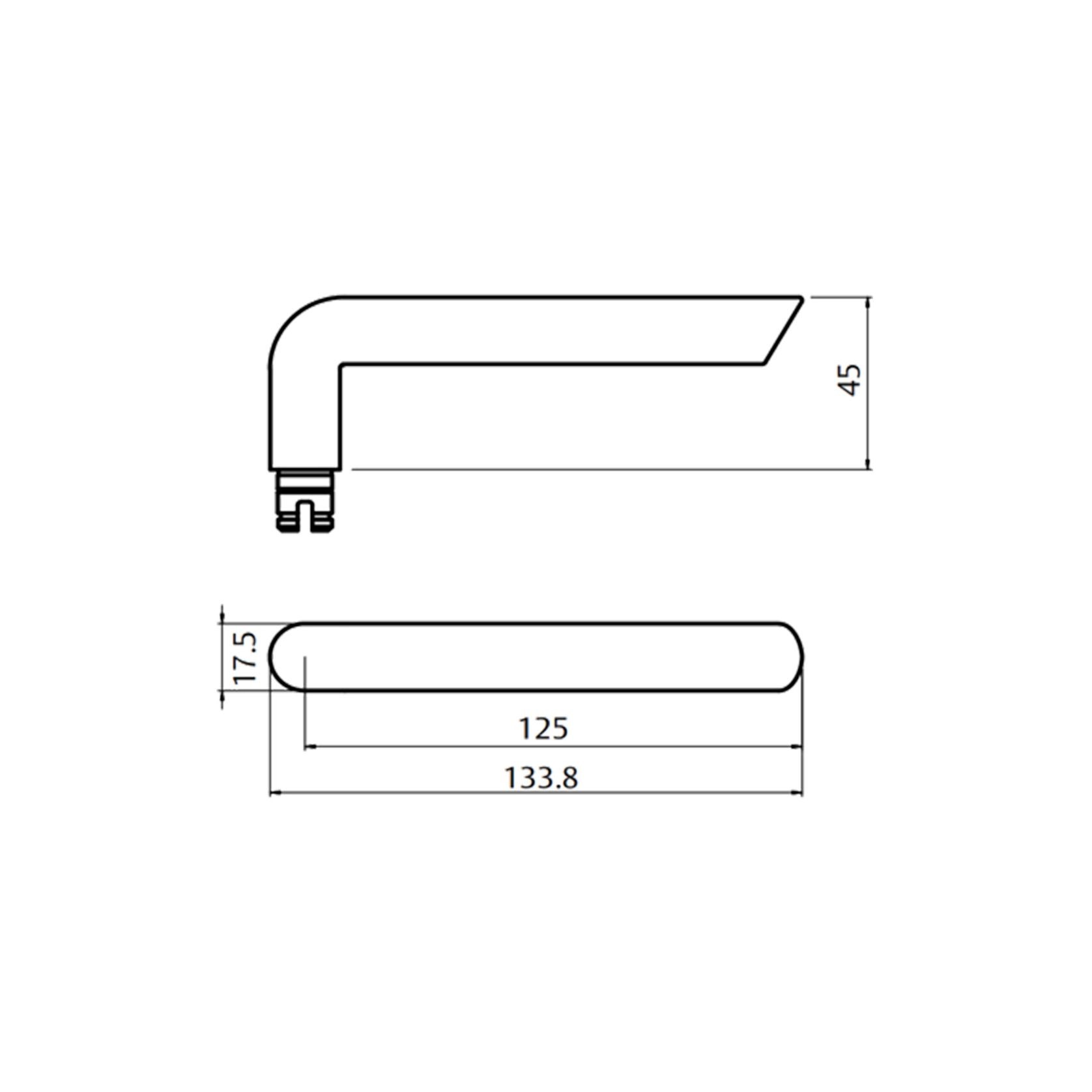 Lockwood Symphony 104 Door Lever on Round Rose Full Set | ArchiPro AU