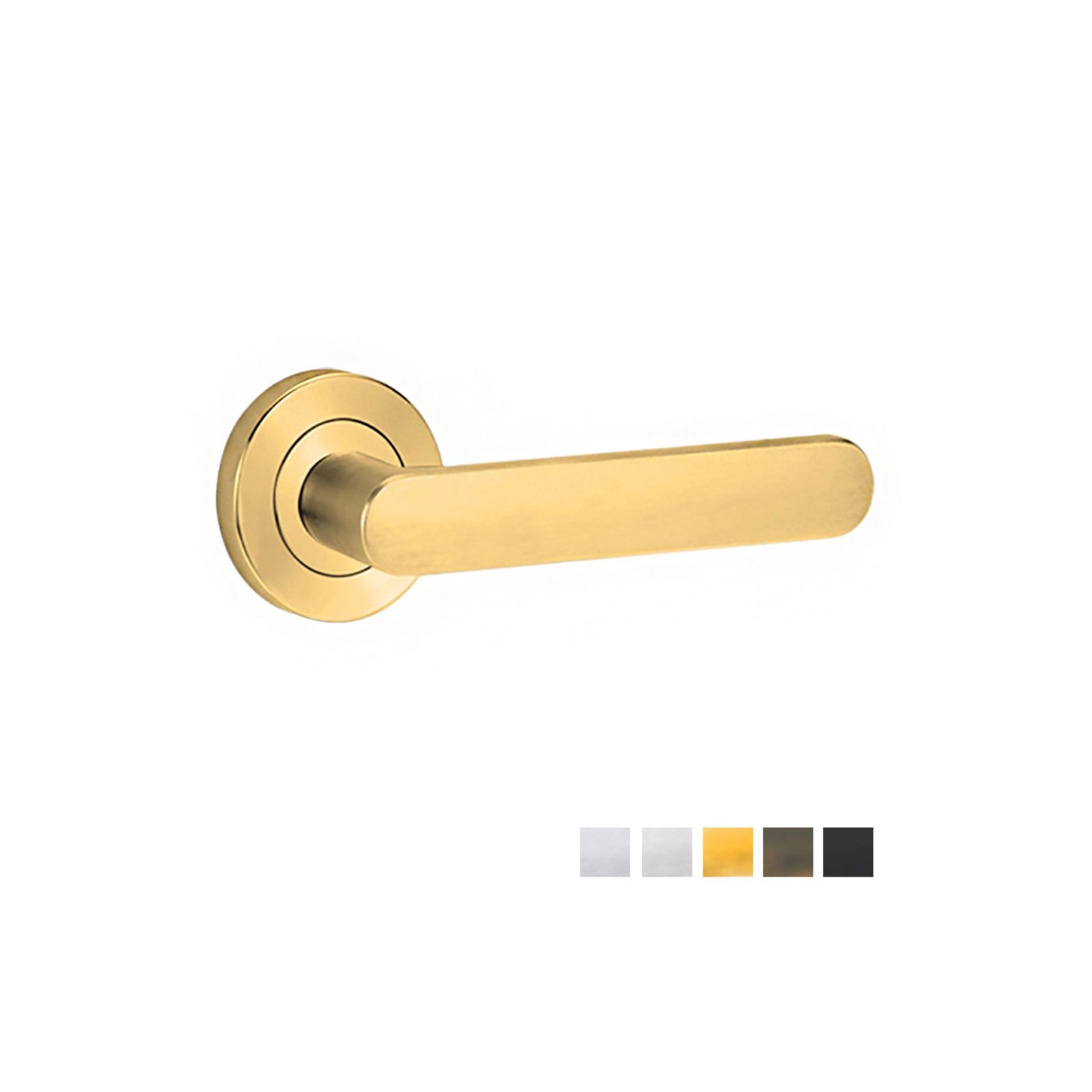 Lockwood Symphony 106 Door Lever on Round Rose Full Set | ArchiPro AU