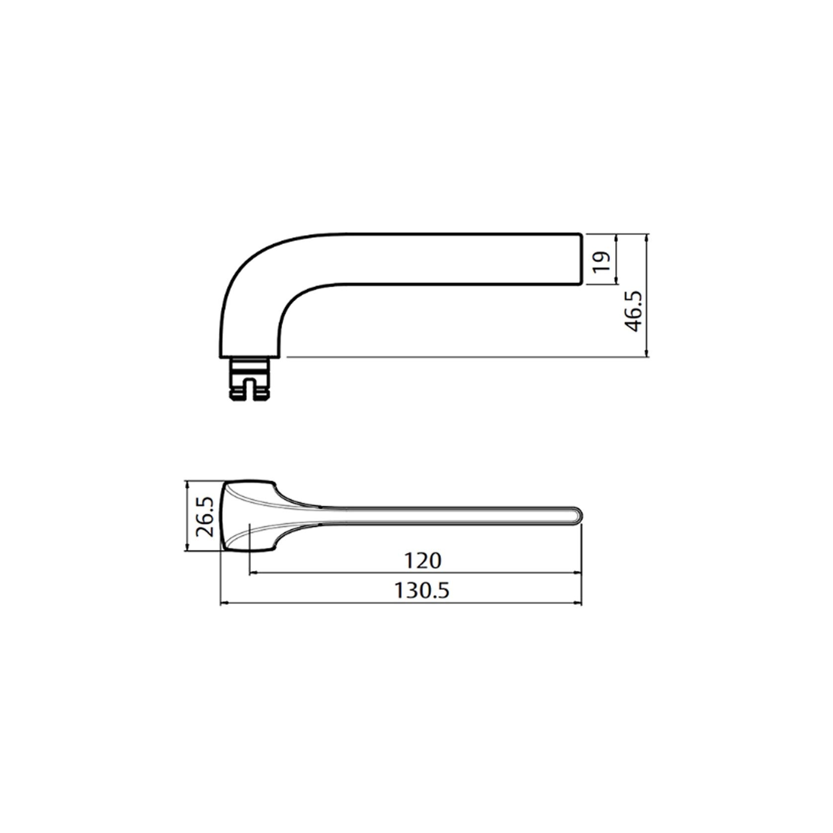 Lockwood Symphony 123 Door Lever on Round Rose Full Set | ArchiPro AU