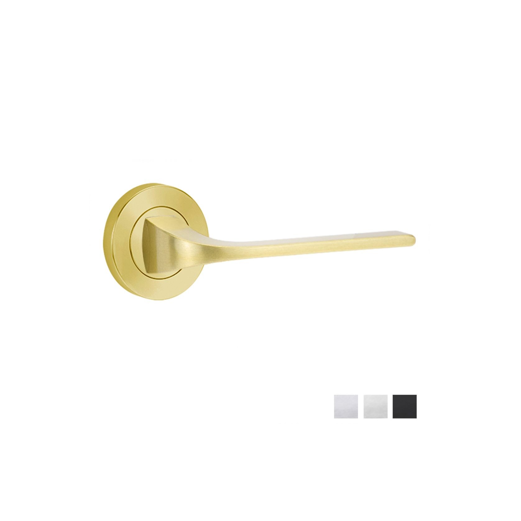 Lockwood Symphony 123 Door Lever on Round Rose Full Set | ArchiPro AU