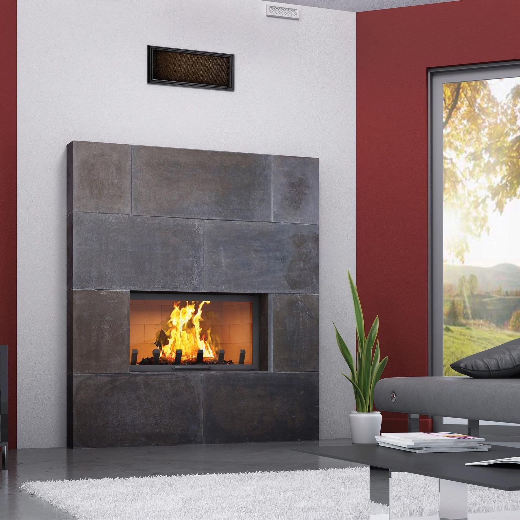 Axis H1200 Single Sided Fireplace | ArchiPro AU