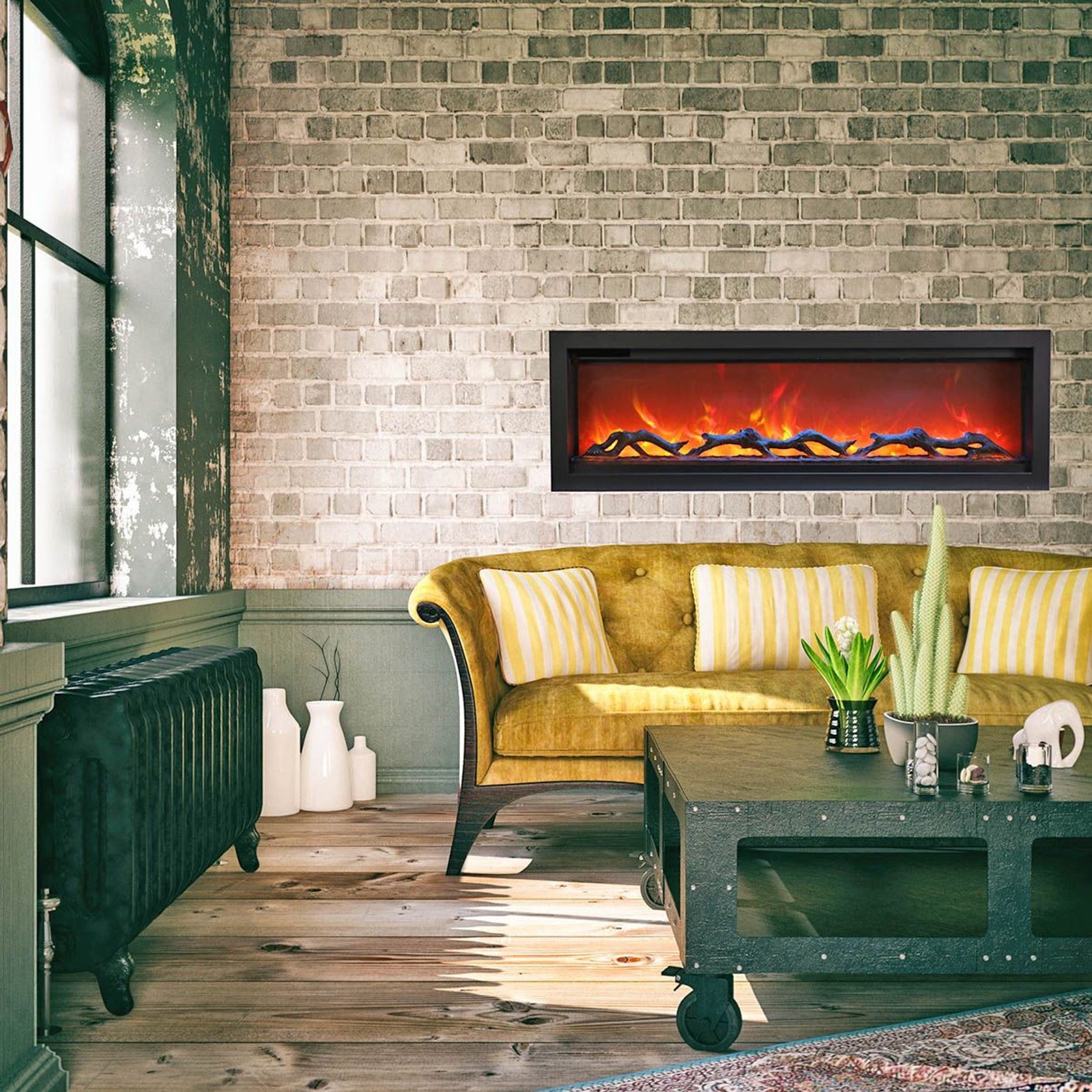 Amantii 50" Symmetry Electric Fireplace | ArchiPro AU