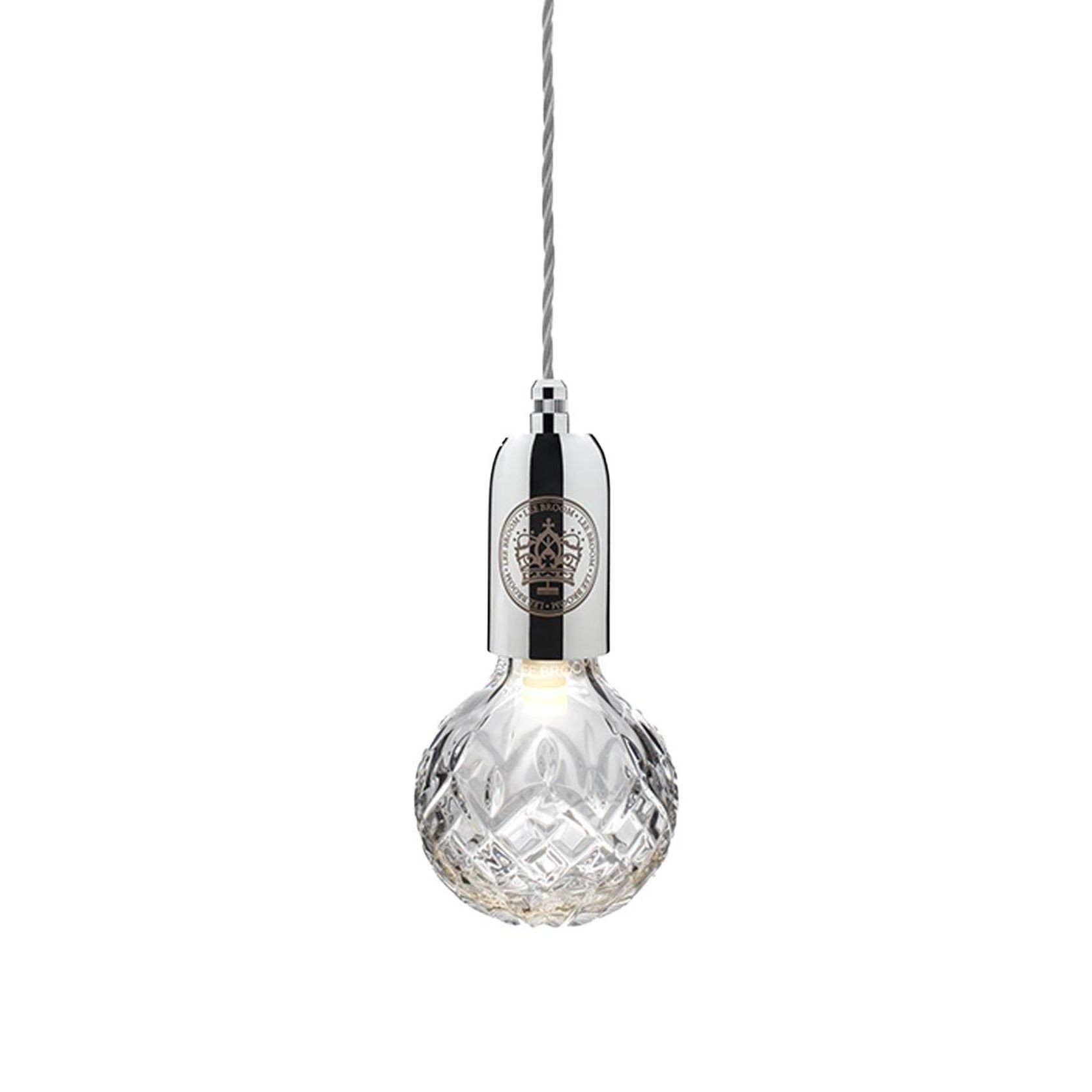 Clear Crystal Bulb Pendant - Polished Chrome | ArchiPro AU