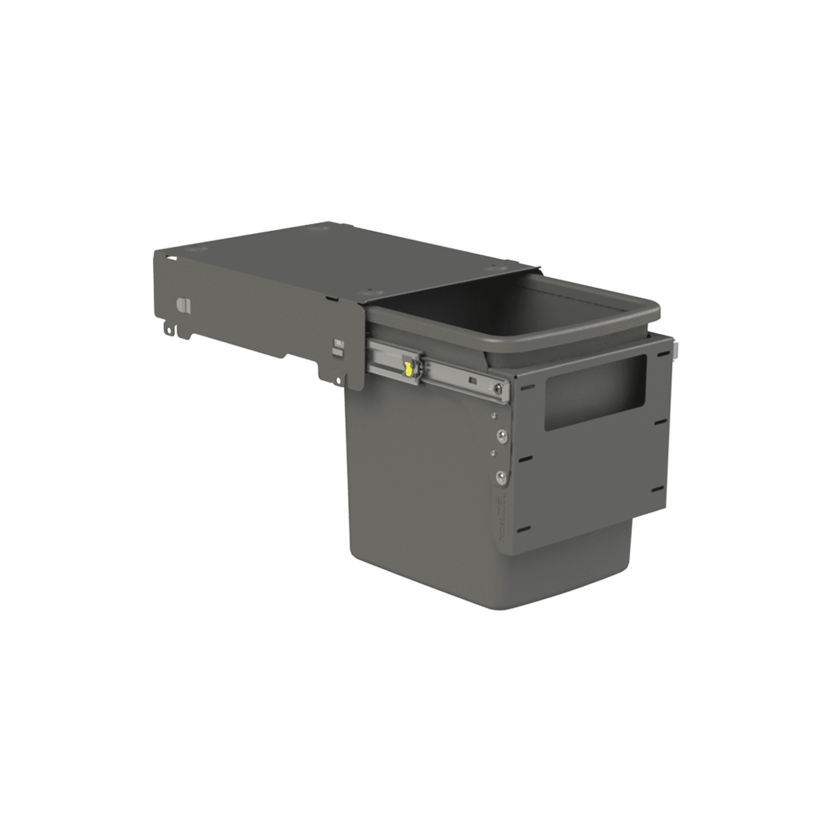 Hideaway Compact Bin 1 x 15L Bucket | Door Pull | ArchiPro AU