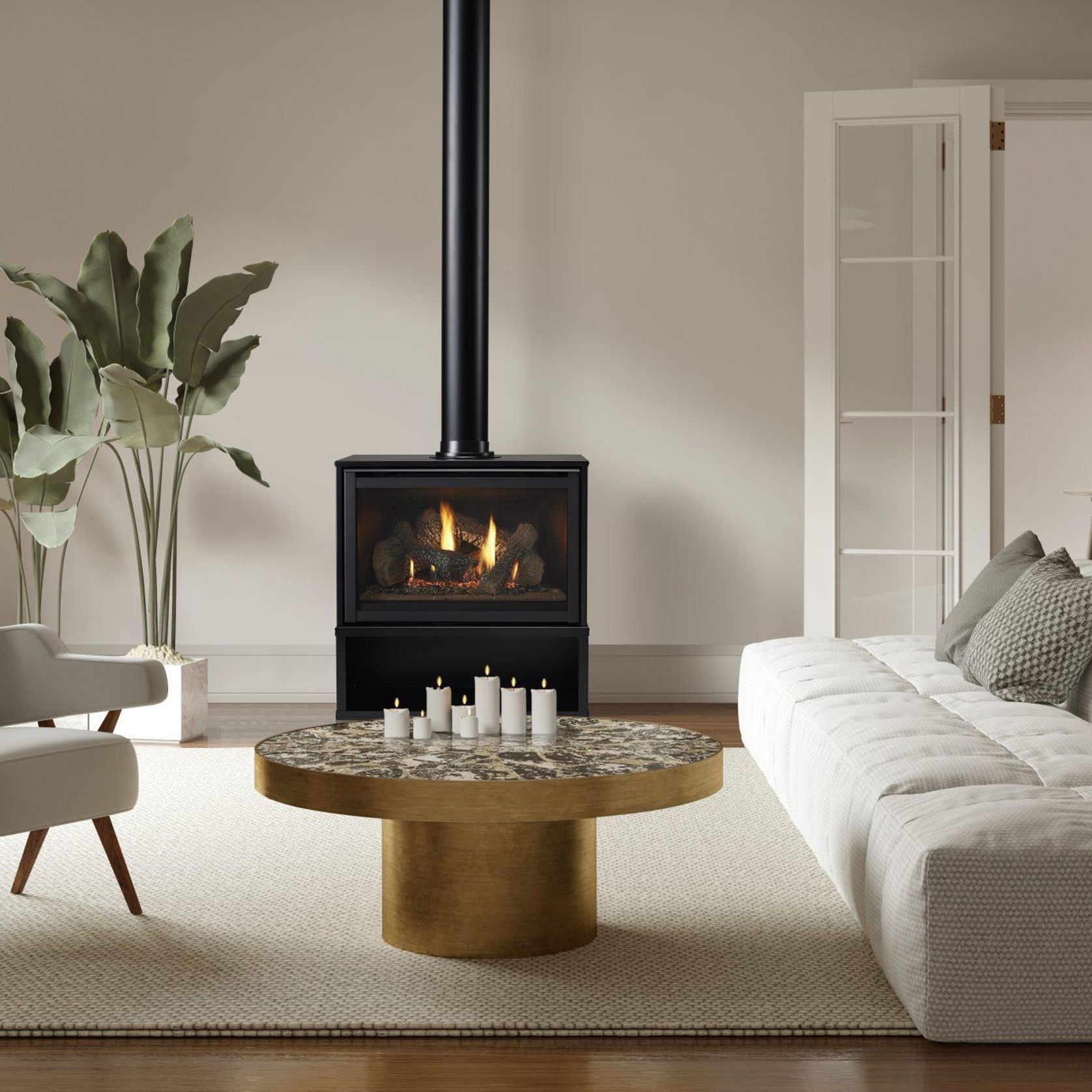 X Series Freestanding Gas Firepalce Heat & Glo | ArchiPro AU