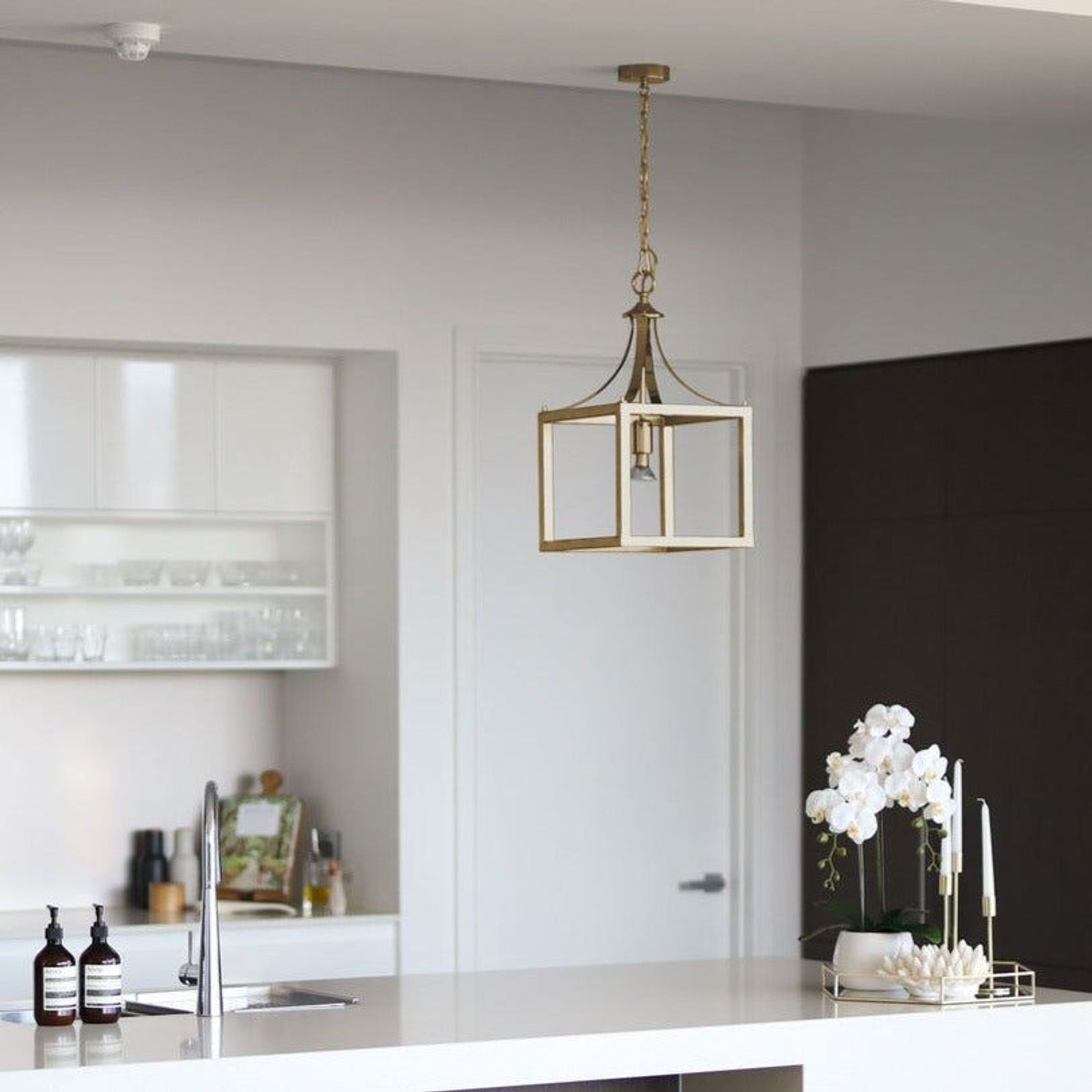 Hampton Style Lantern Pendant Light - Langham - Gold | ArchiPro AU